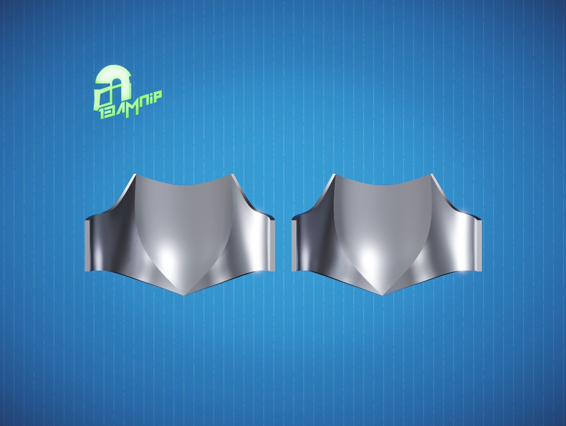 Custom Mandalorian Knee Armor 3D model 3D printable | CGTrader