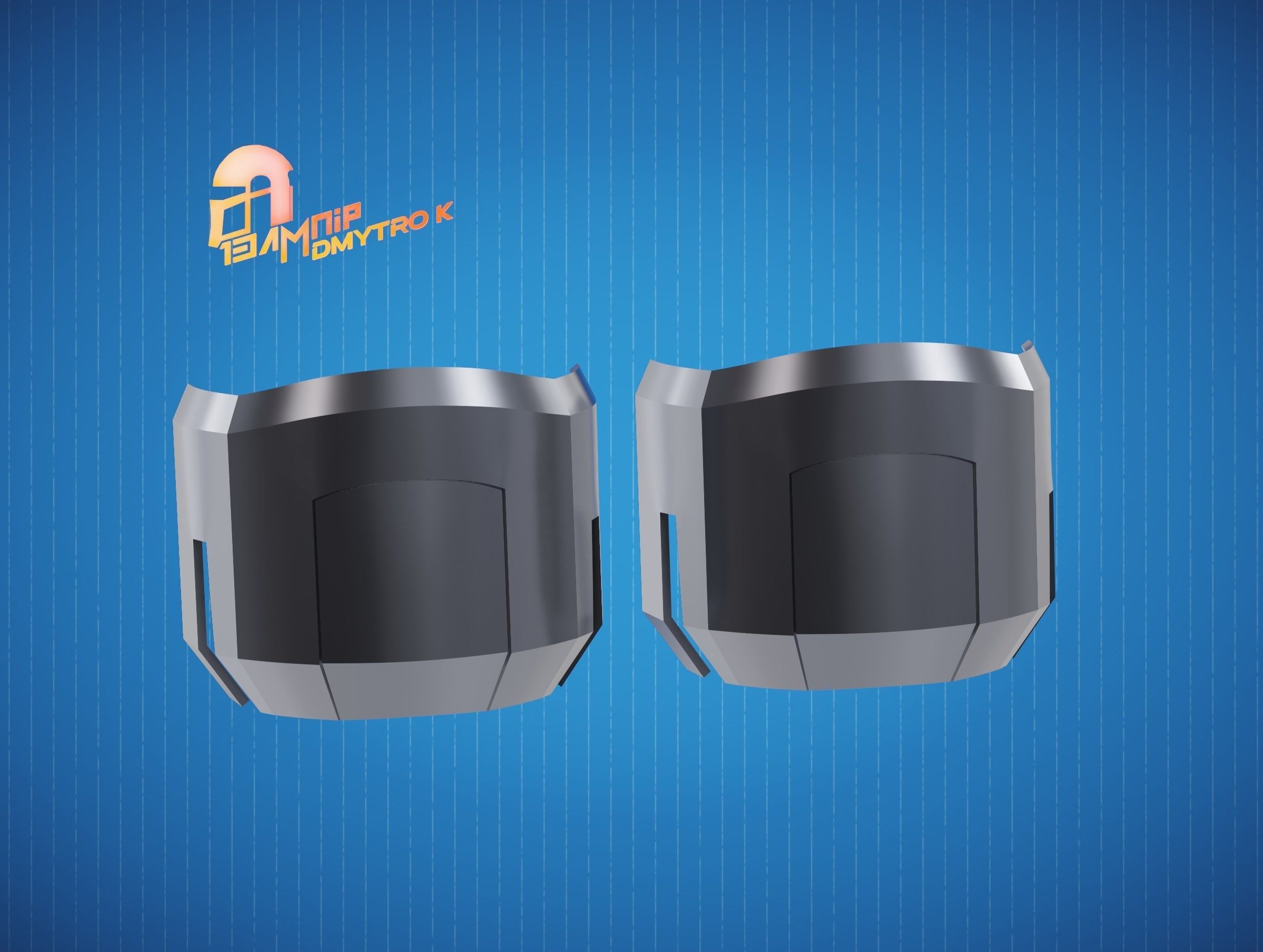 Custom Mandalorian Knee Armor 3D model 3D printable | CGTrader