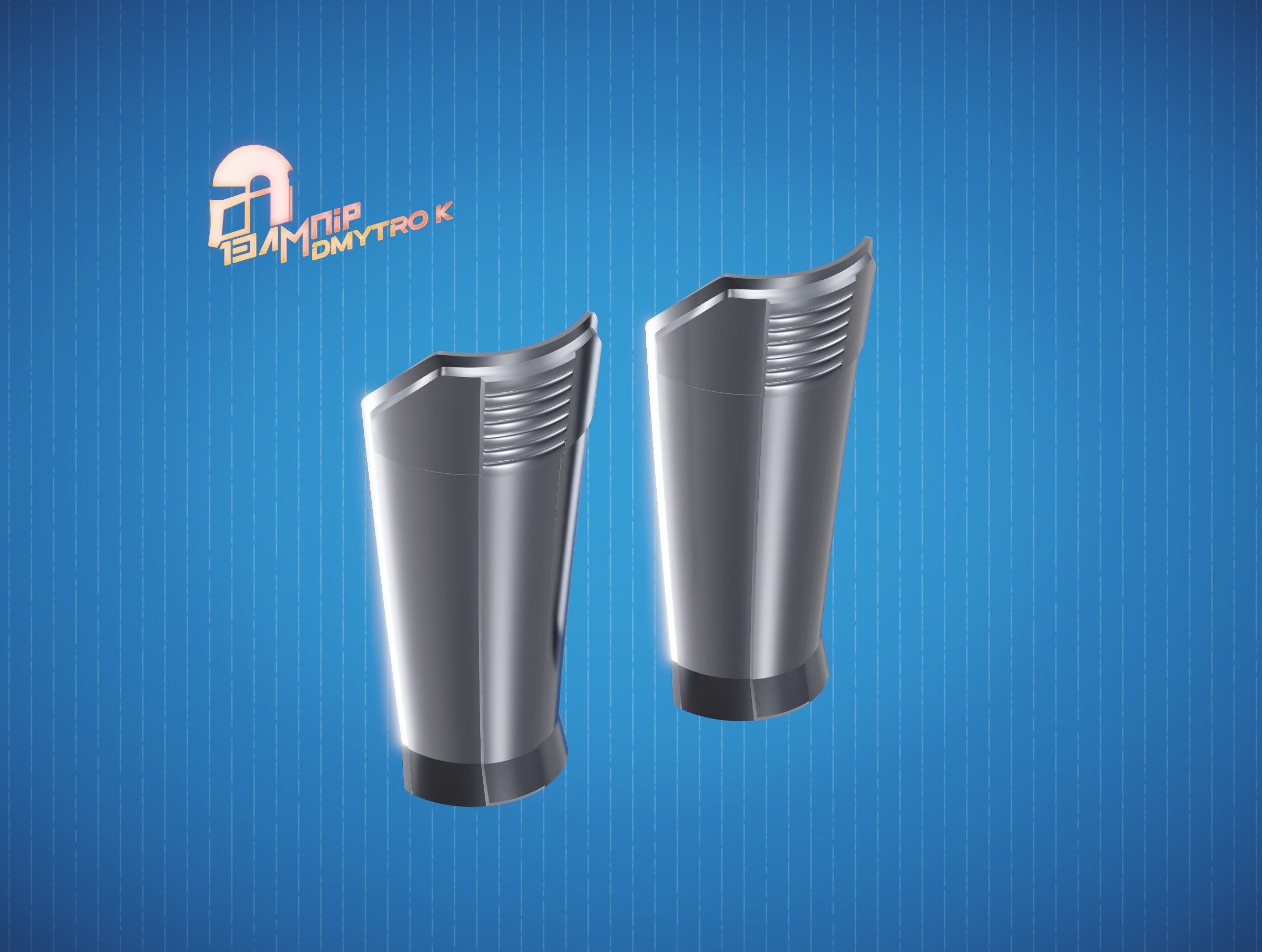 Custom Mandalorian Shin Armor 3D model 3D printable | CGTrader