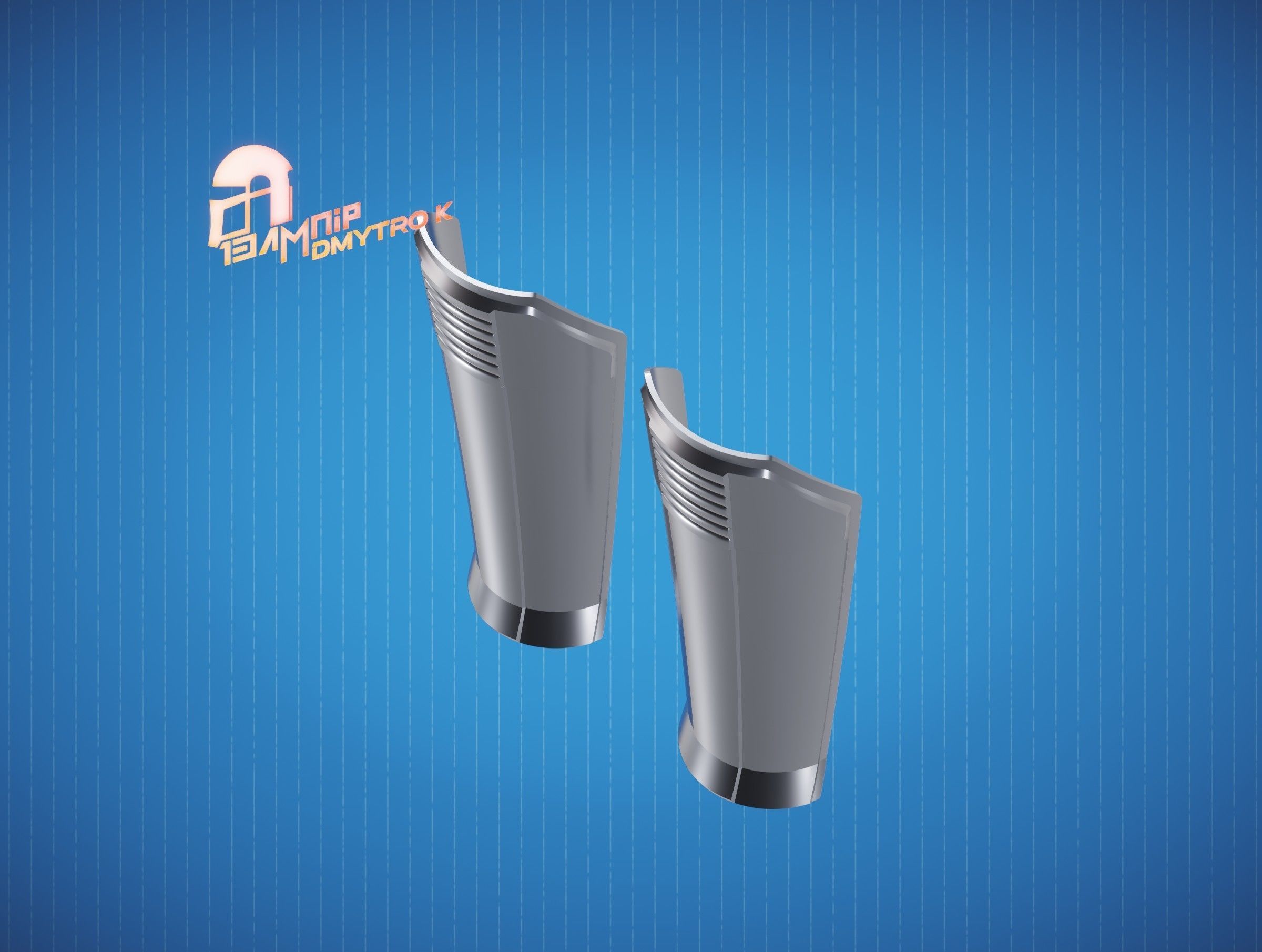 Custom Mandalorian Shin Armor 3D model 3D printable | CGTrader