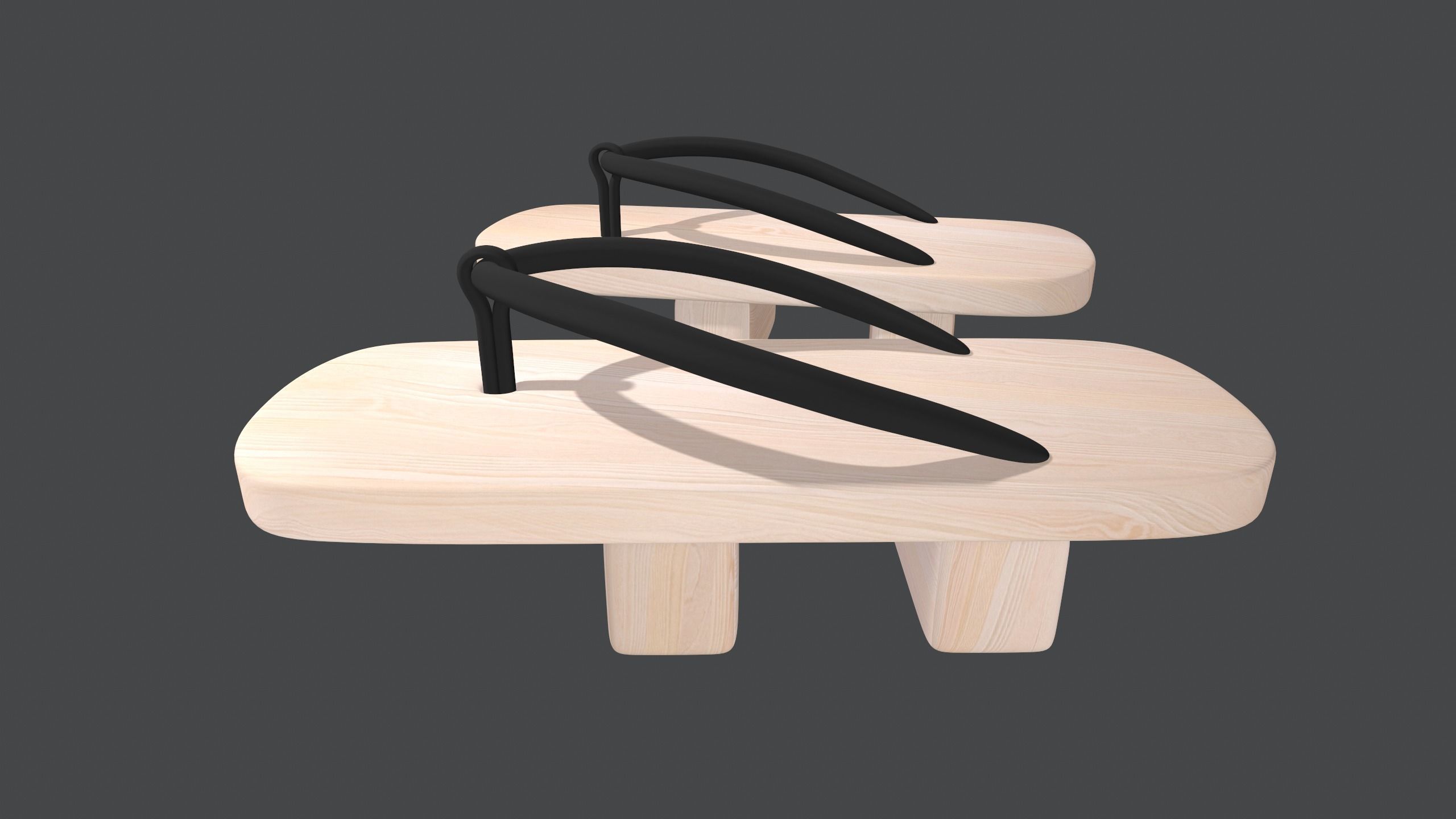 3D model Japanese Geta VR / AR / low-poly | CGTrader