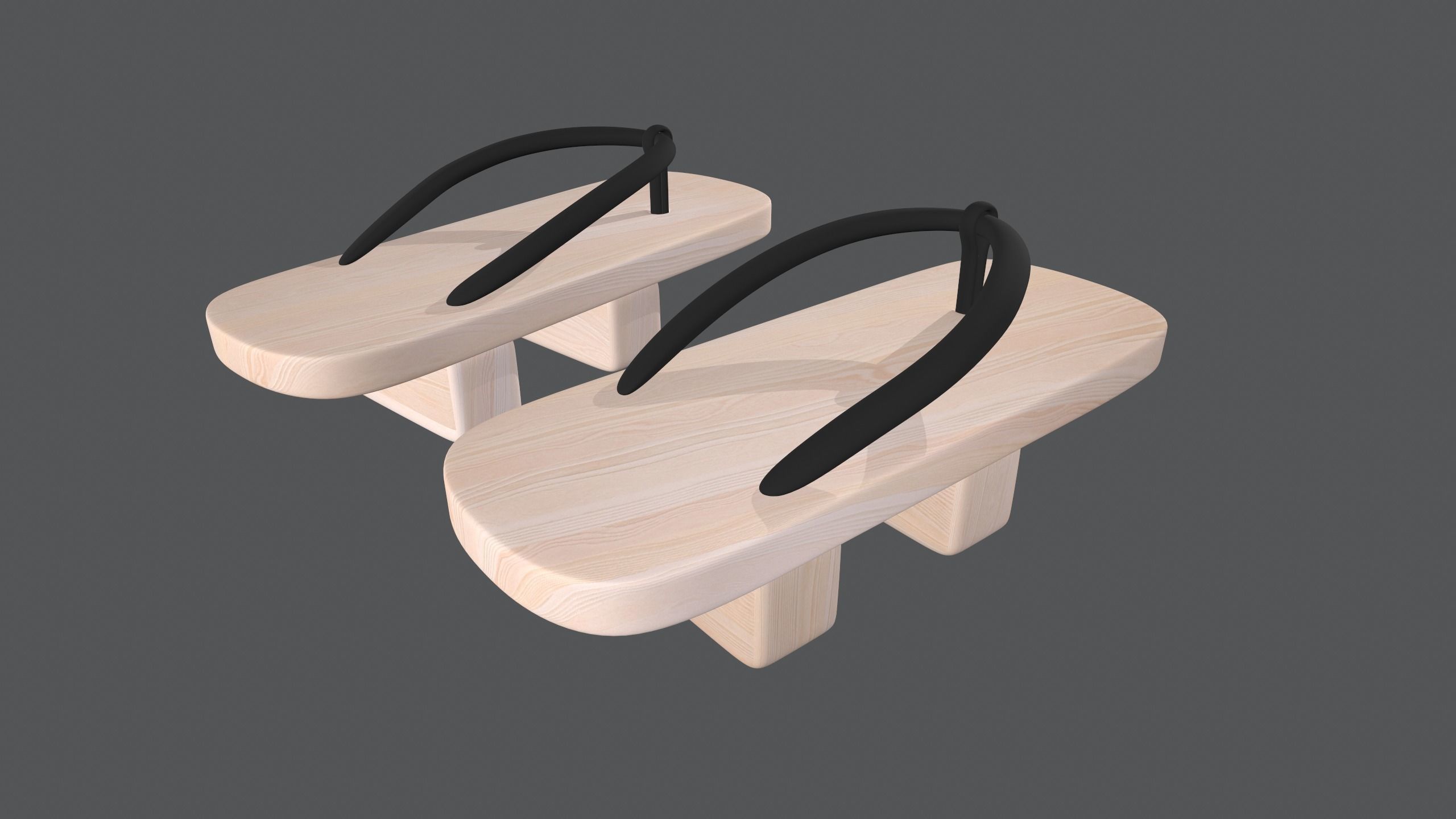 3D model Japanese Geta VR / AR / low-poly | CGTrader