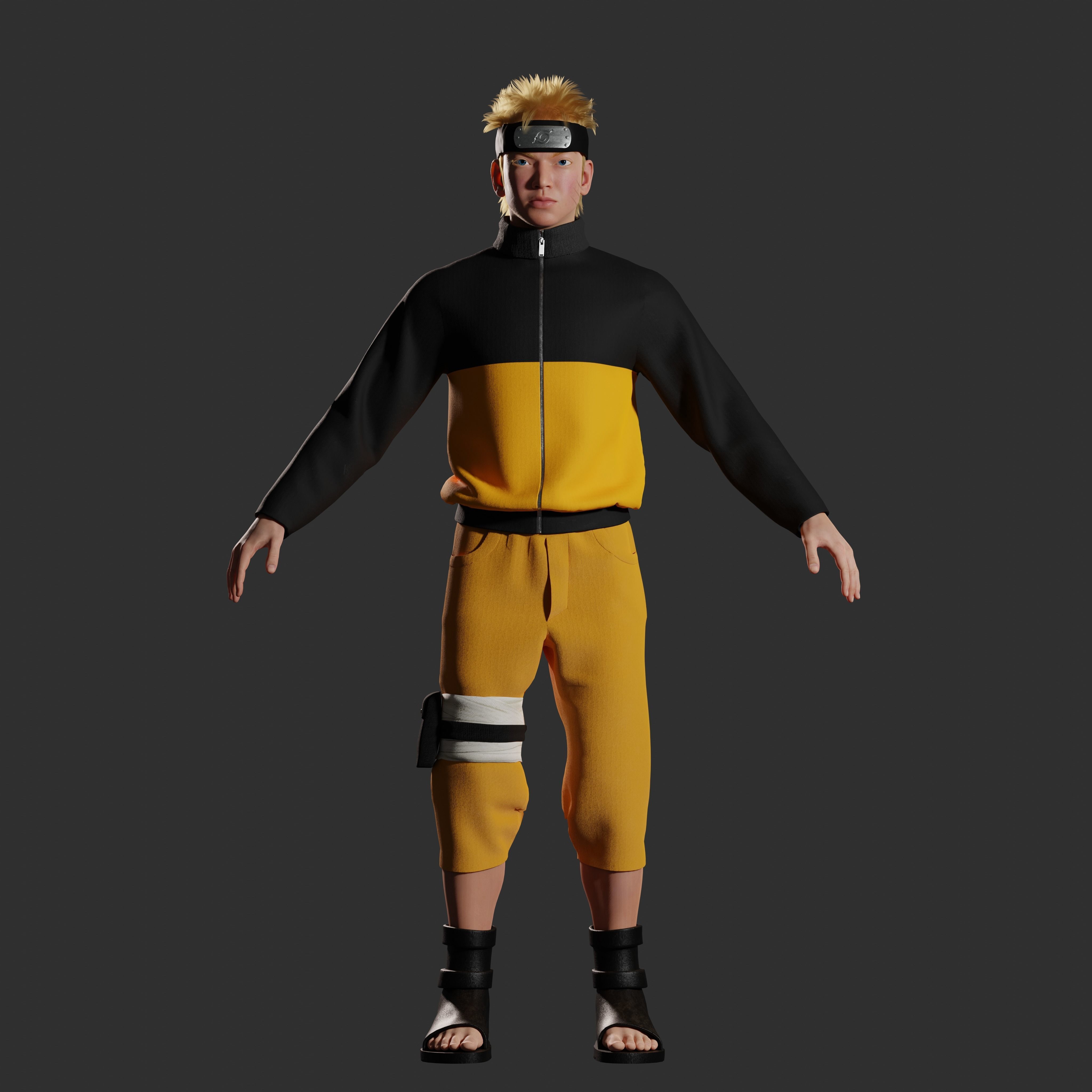 Realistic Naruto character 3D model | CGTrader