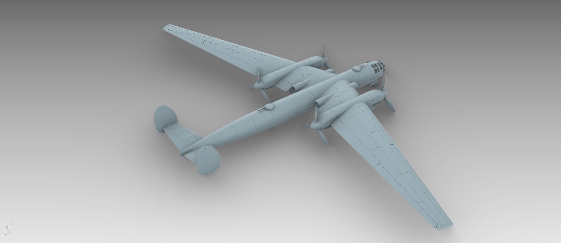 LUFTWAFFE 72nd scale MESSERSCHMITT Me 264 P1075 AMERIKAN BOMBER free 3D ...