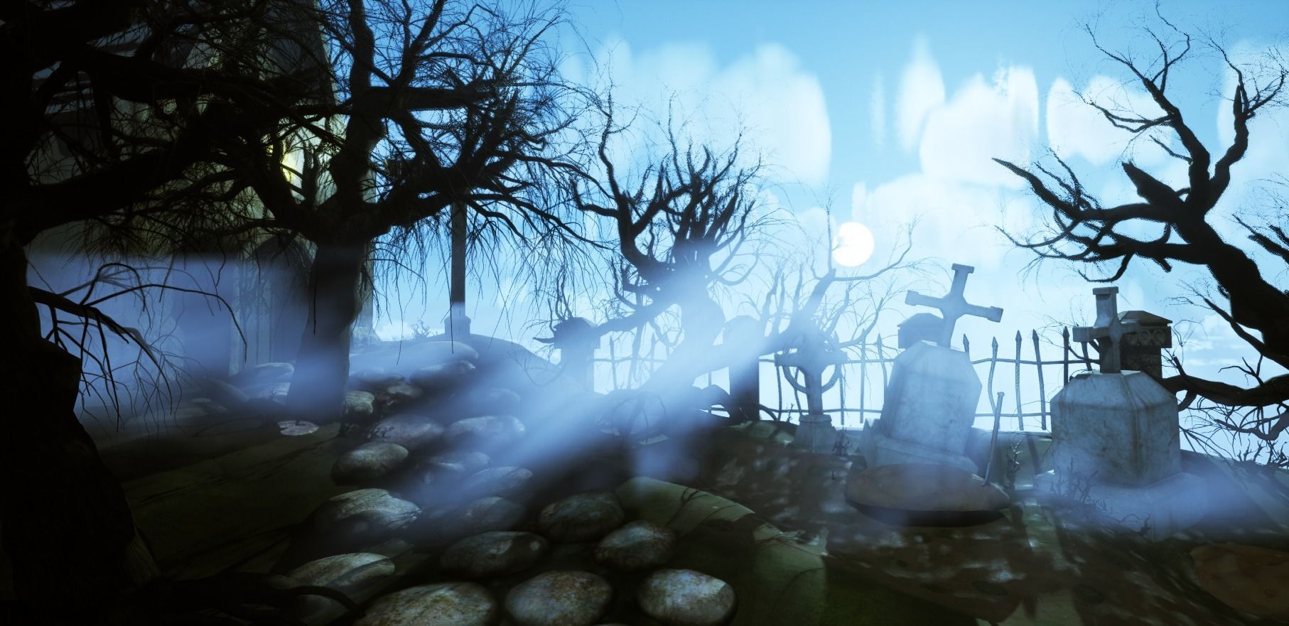 Stylized Graveyard Environment Modular Pack 3D model animated | CGTrader