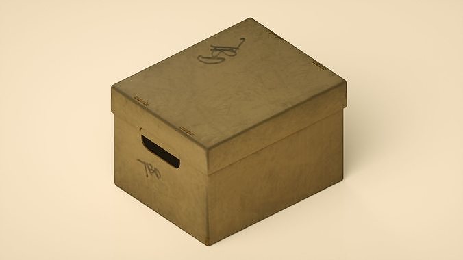 3D model carton box VR / AR / low-poly | CGTrader