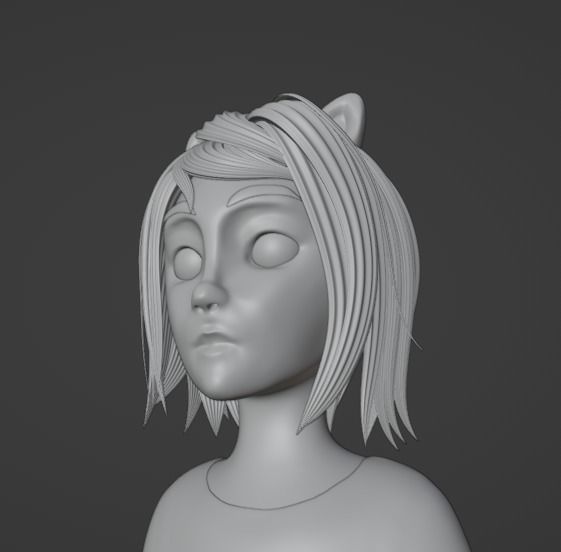 Girl Character 3d Model Cgtrader 
