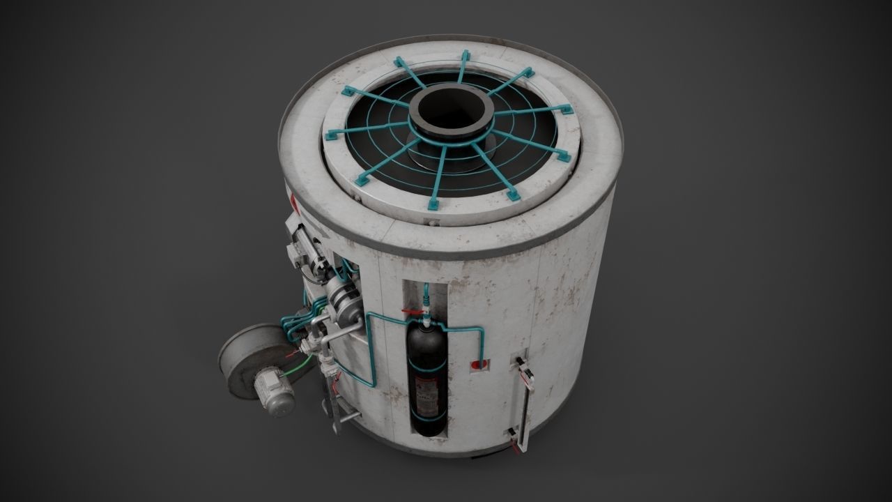 Machinery device 3D model | CGTrader