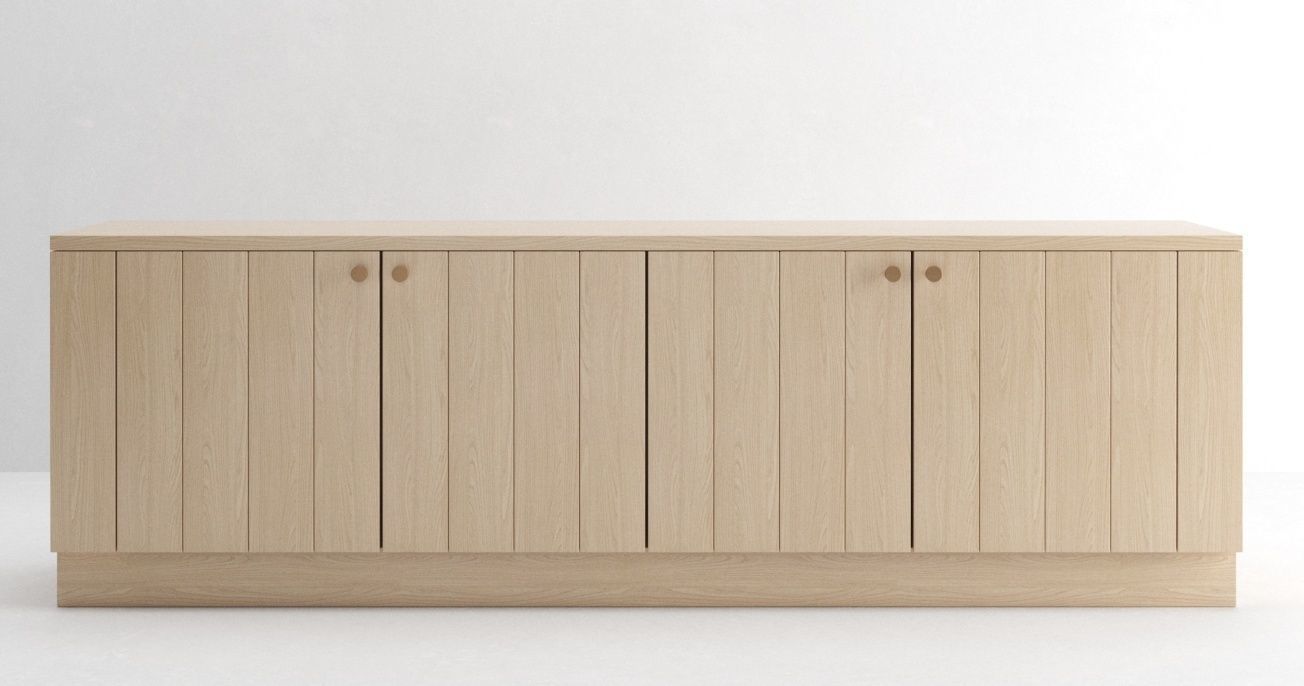 Console light oak wood 3D model | CGTrader