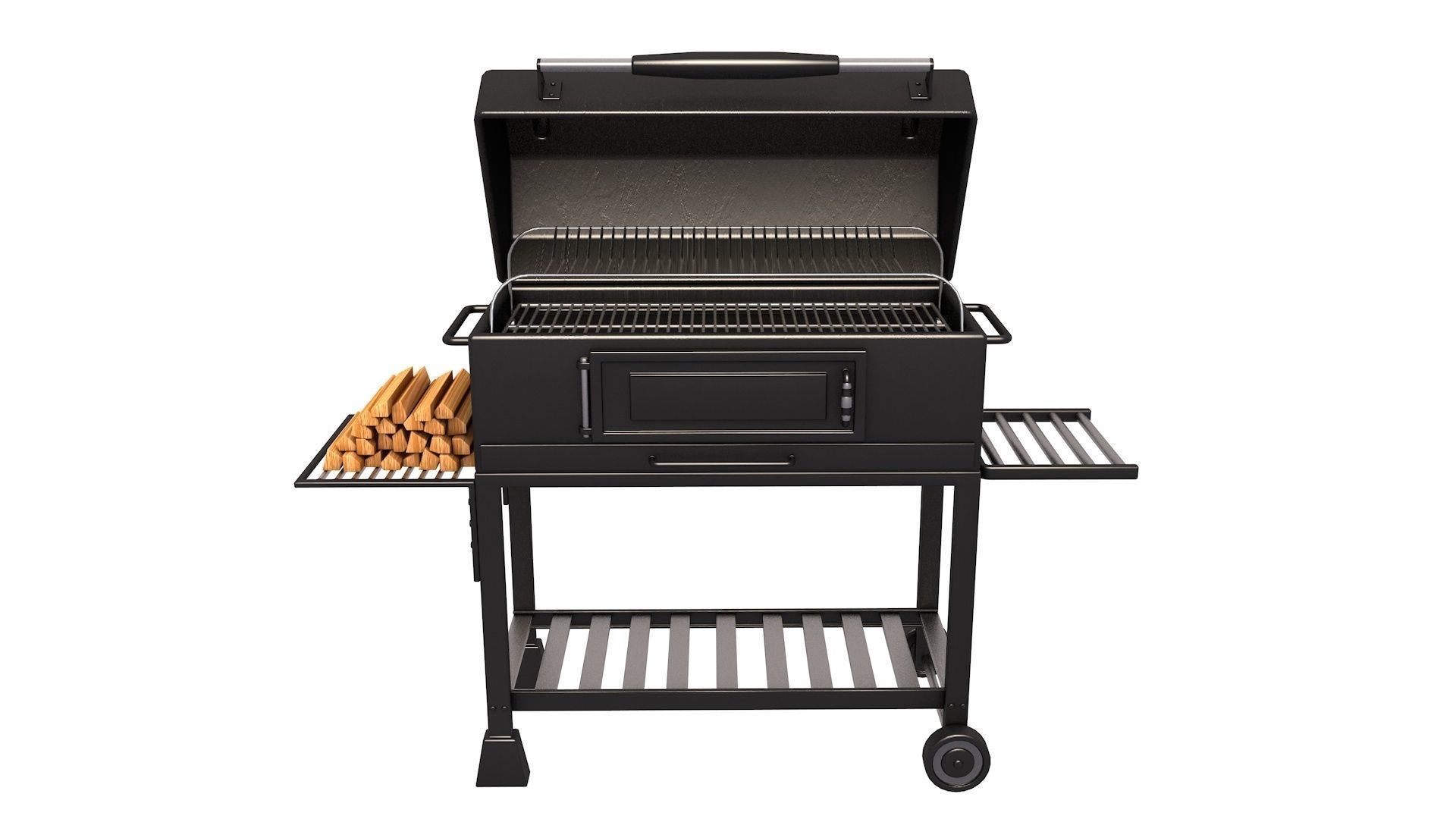 Grill collection charcoal 3D model | CGTrader