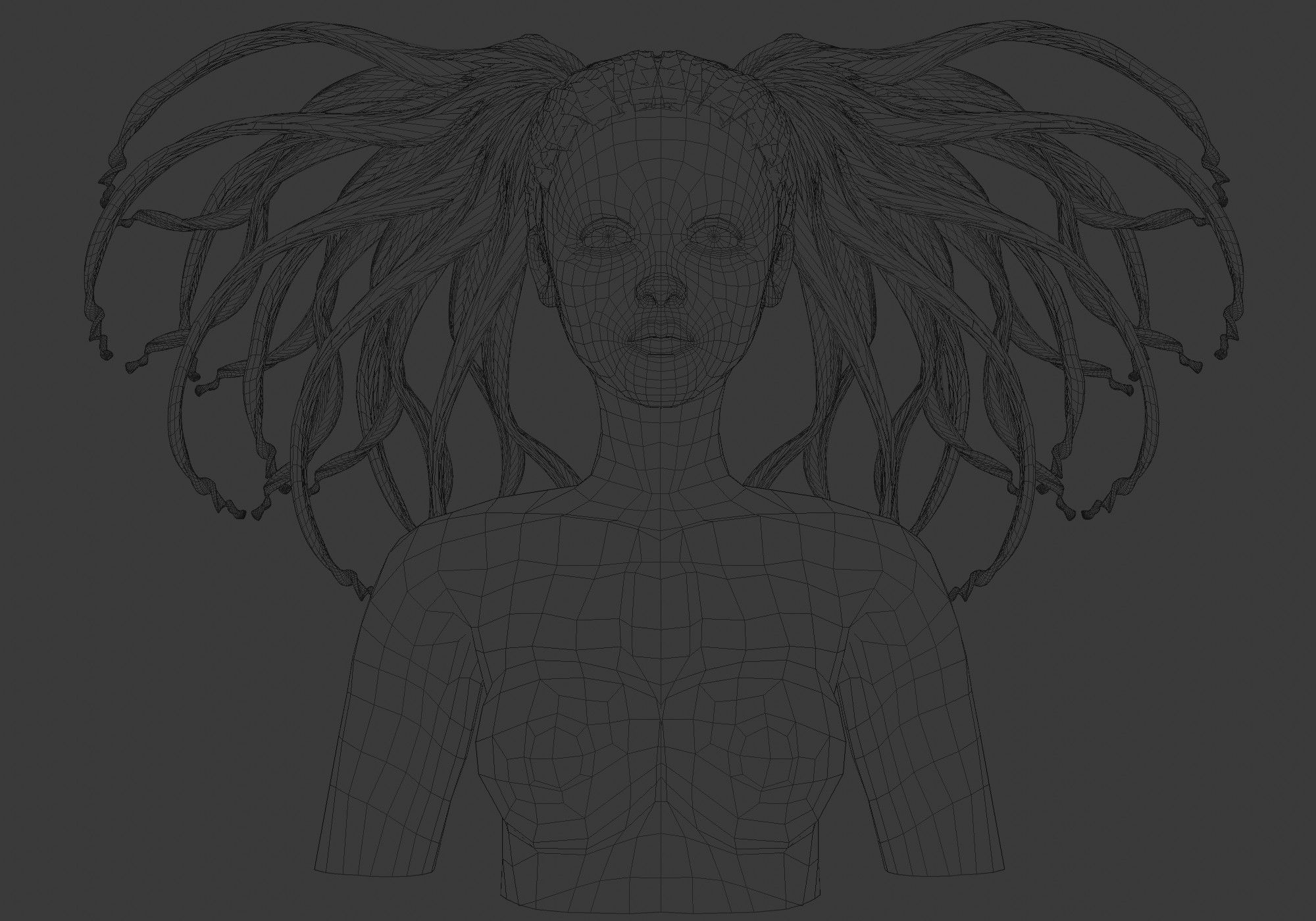 Crazy Windy Hairstyle V45621 3D model | CGTrader
