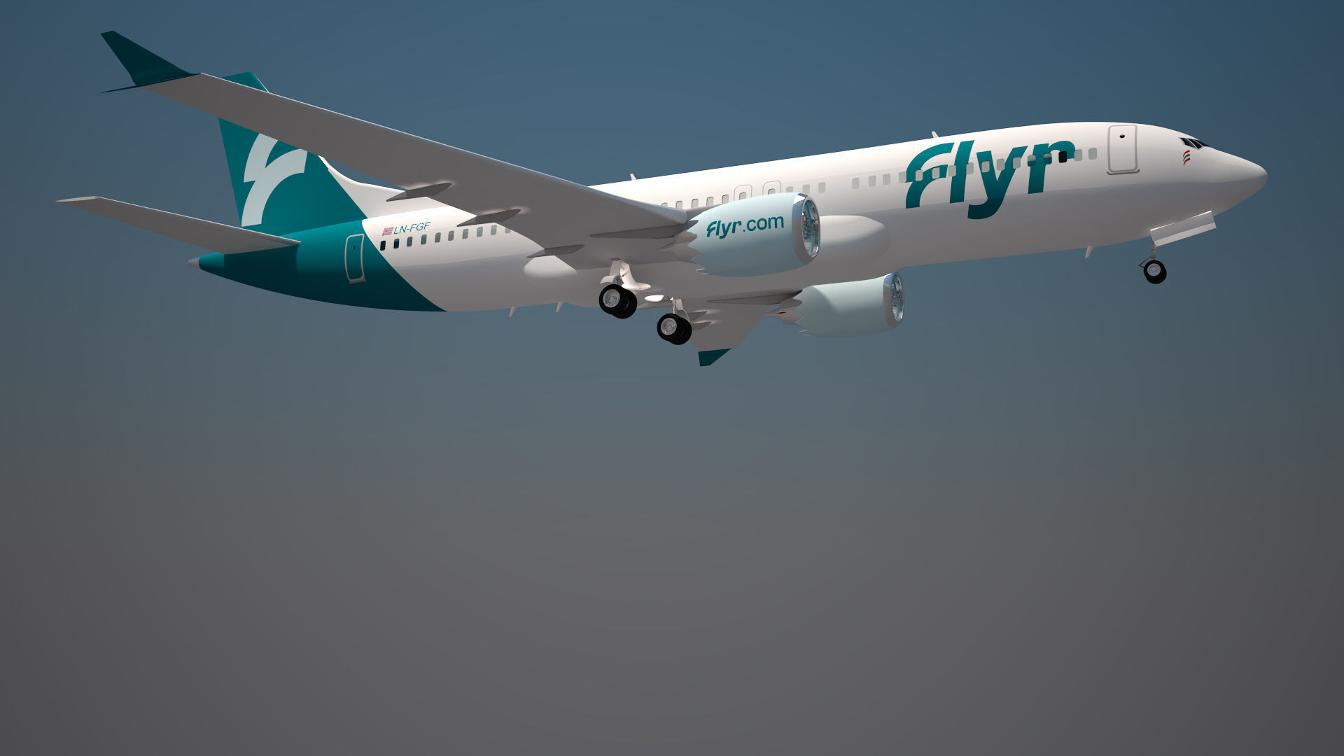 FLYR Air Boeing 737 Max 8 3D model | CGTrader