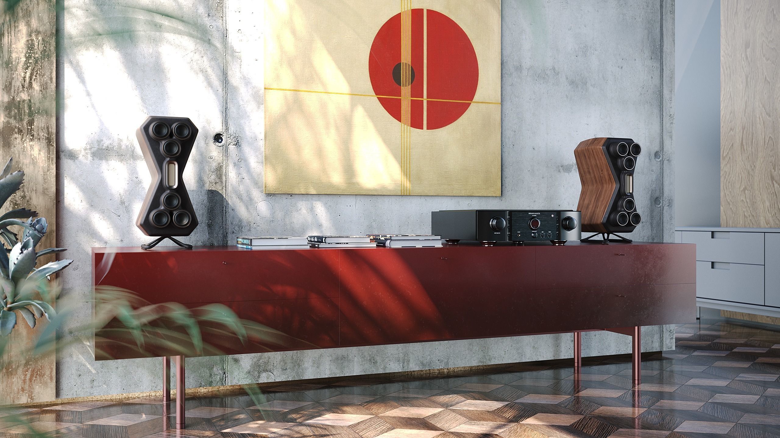 Audio Speaker Bookshelf 3D model | CGTrader