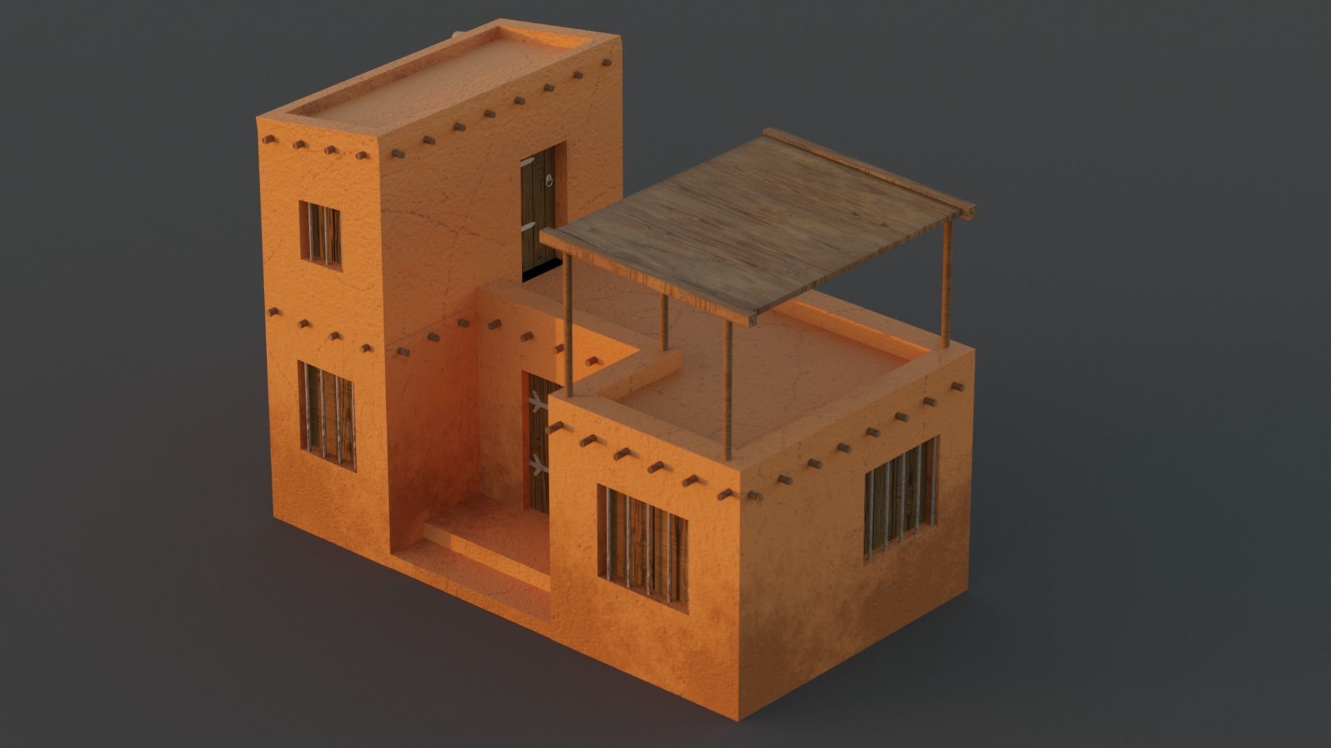 3D model Middle East Town Buildings Collection VR / AR / low-poly ...