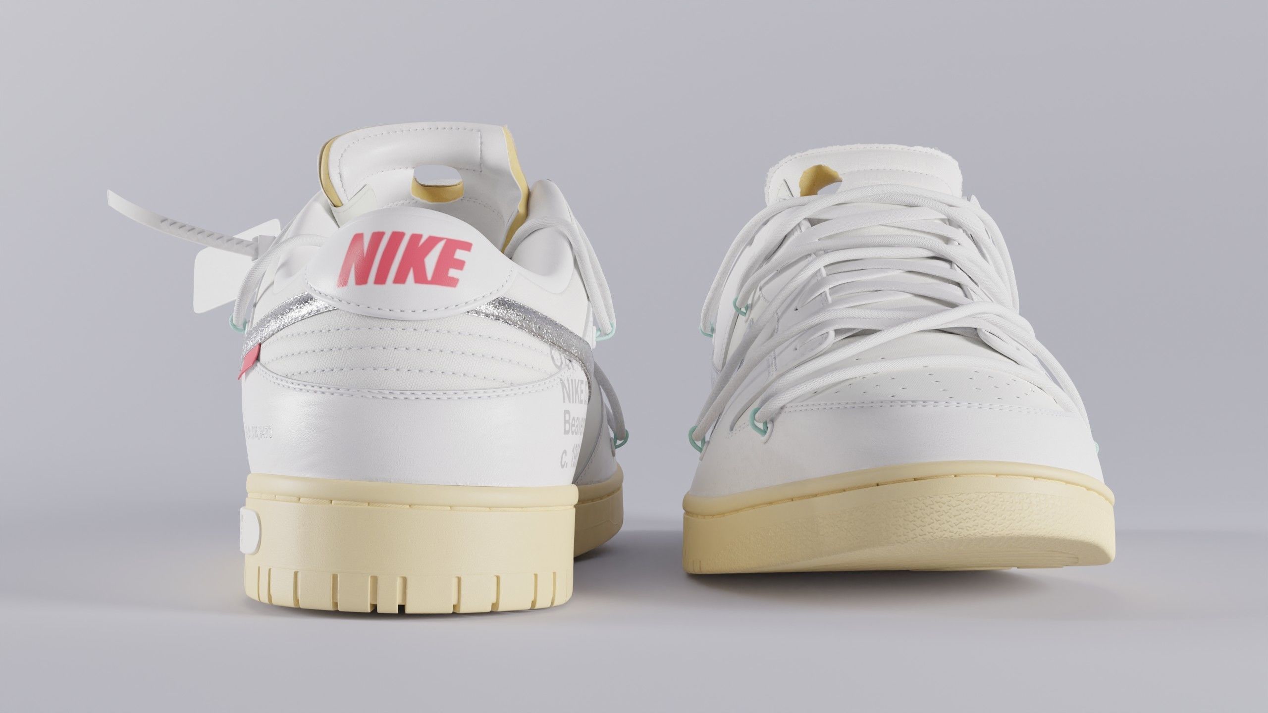 3D model Nike Dunk x Off White Lot 1 VR / AR / low-poly | CGTrader