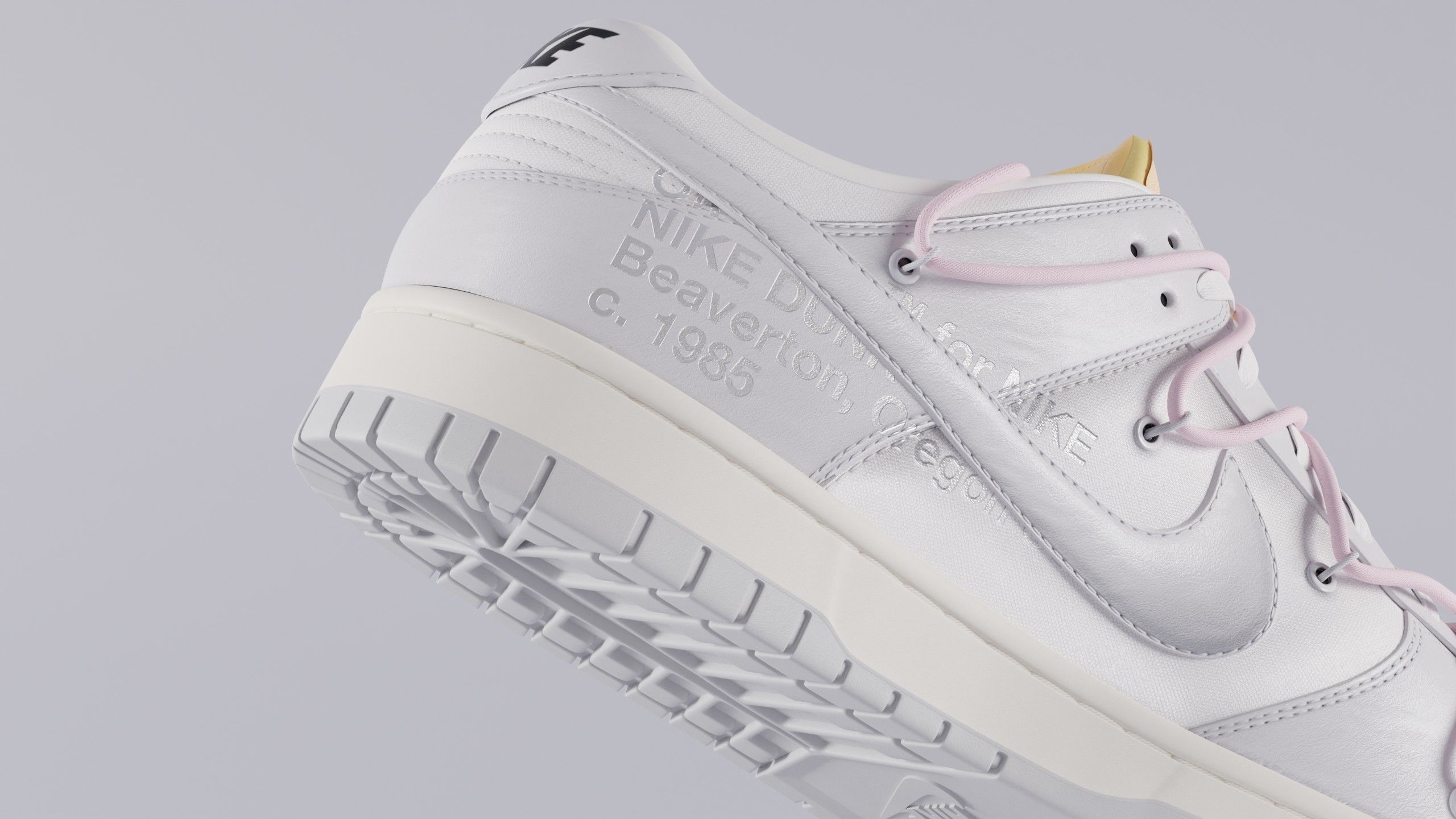 3D model Nike Dunk x Off White Lot 9 VR / AR / low-poly | CGTrader