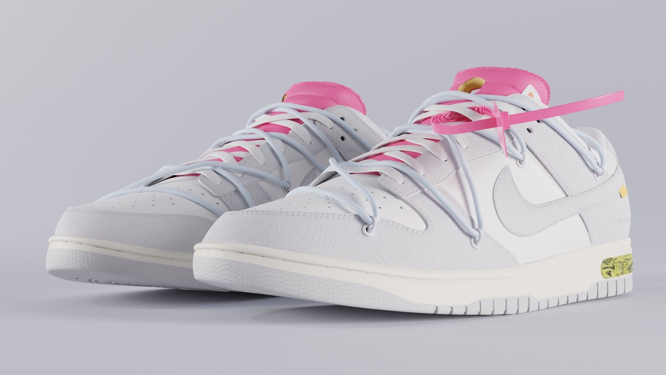 3D model Nike Dunk x Off White Lot 38 VR / AR / low-poly | CGTrader