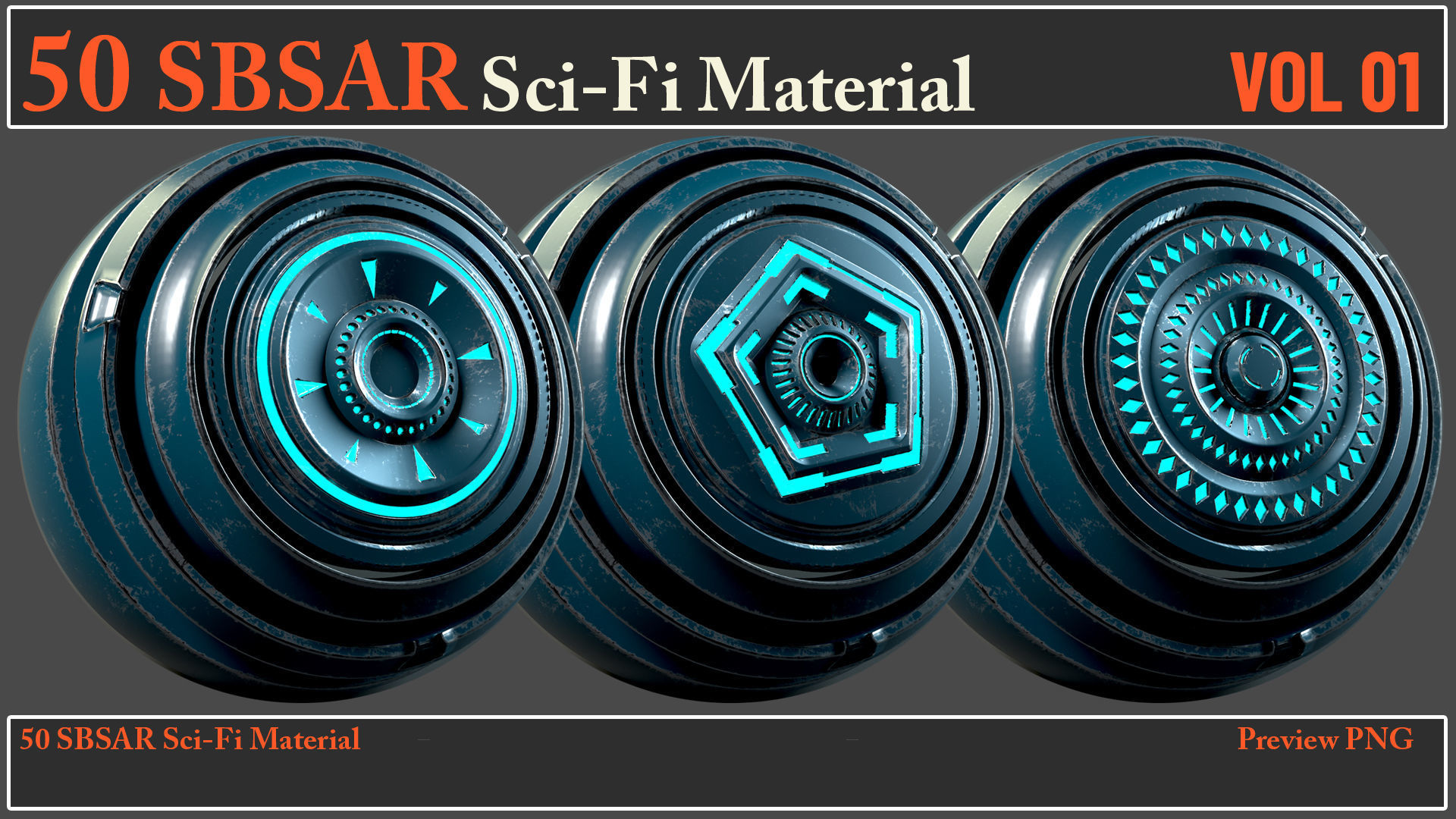 50 SBSAR Sci-Fi Material VOL01 - Video How To Use Texture | CGTrader