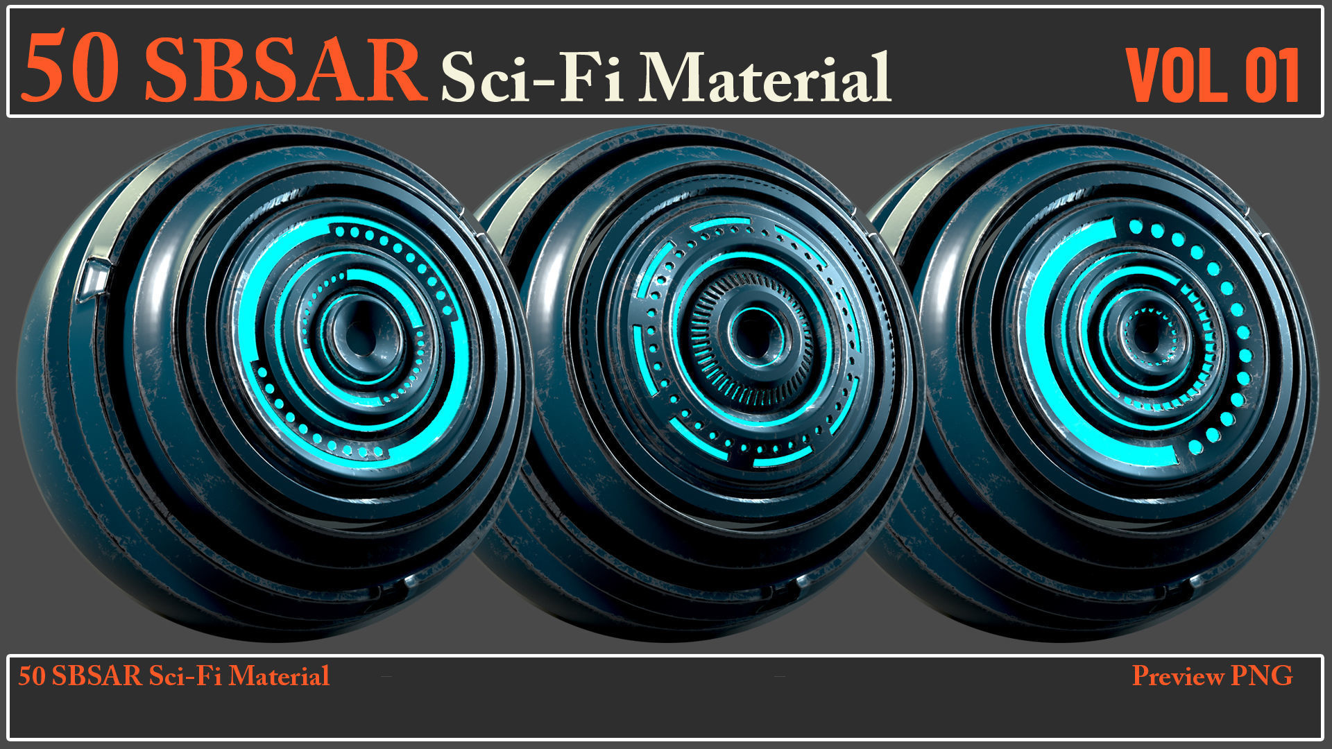 50 SBSAR Sci-Fi Material VOL01 - Video How To Use Texture | CGTrader
