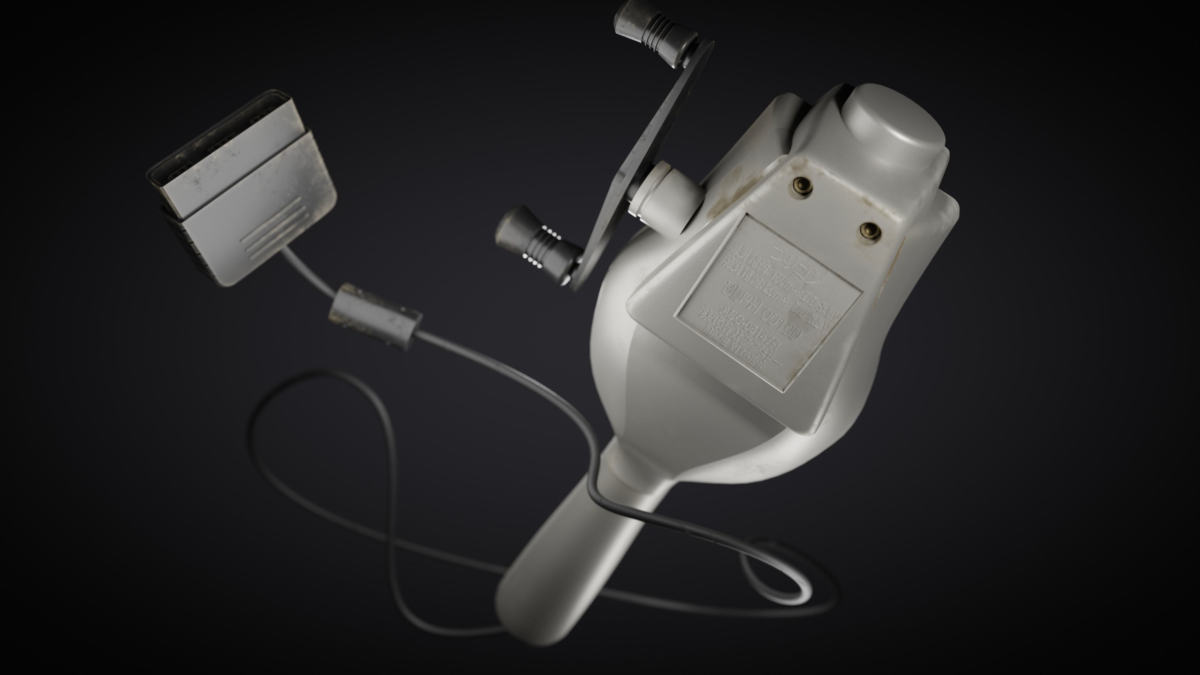 Ascii Japanese Sony PlayStation 2 Fishing Rod Controller 3D model ...