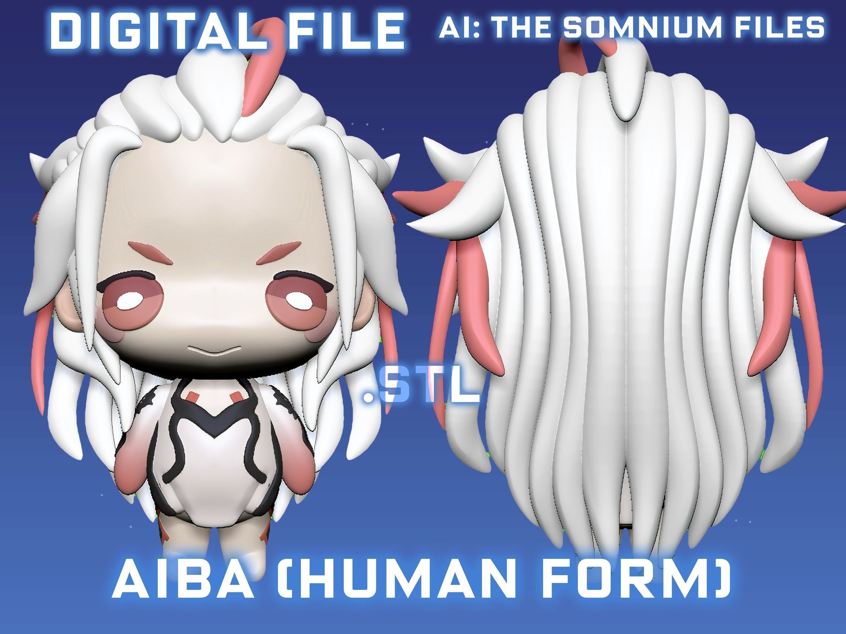 AI The Somnium Files Aiba Human Form Figure 3D model 3D printable ...