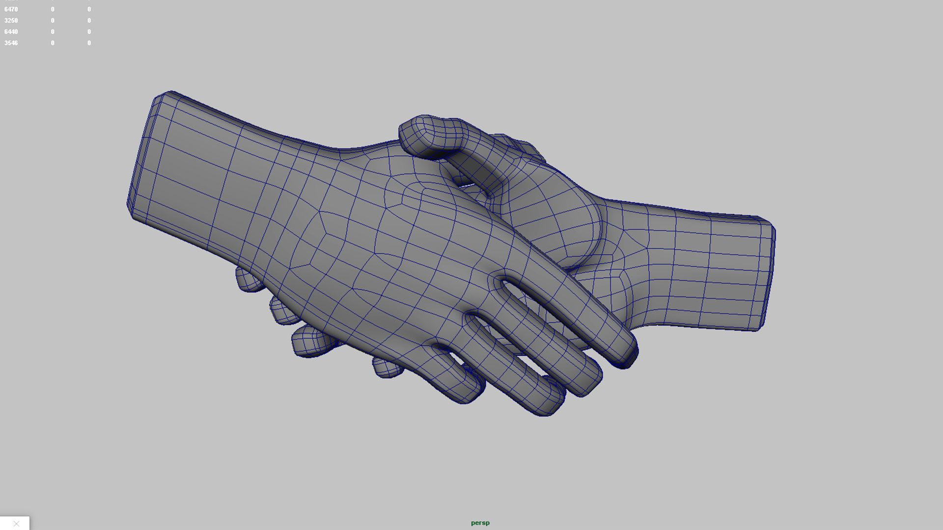 hand shake 3D model | CGTrader