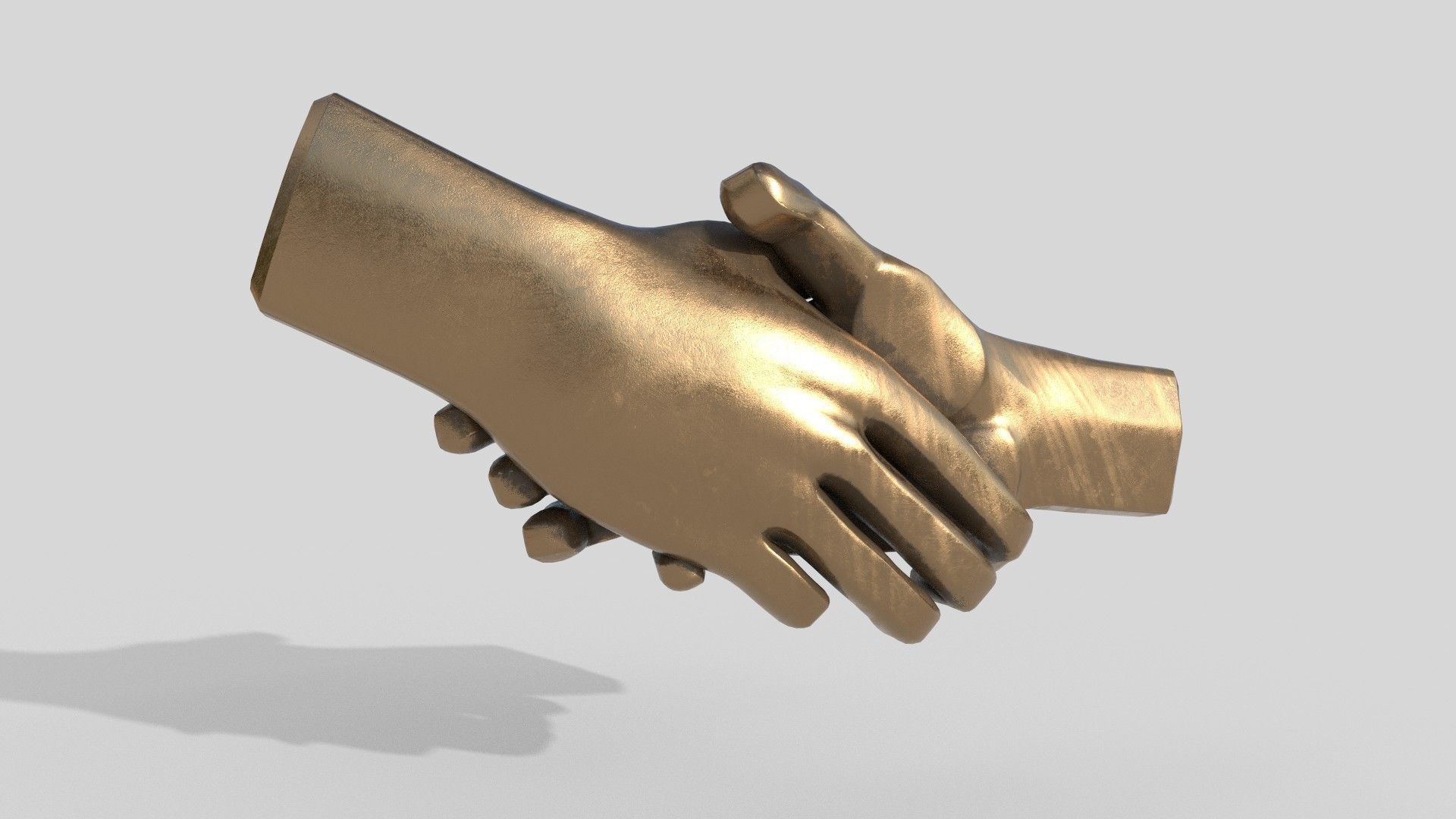 hand shake 3D model | CGTrader