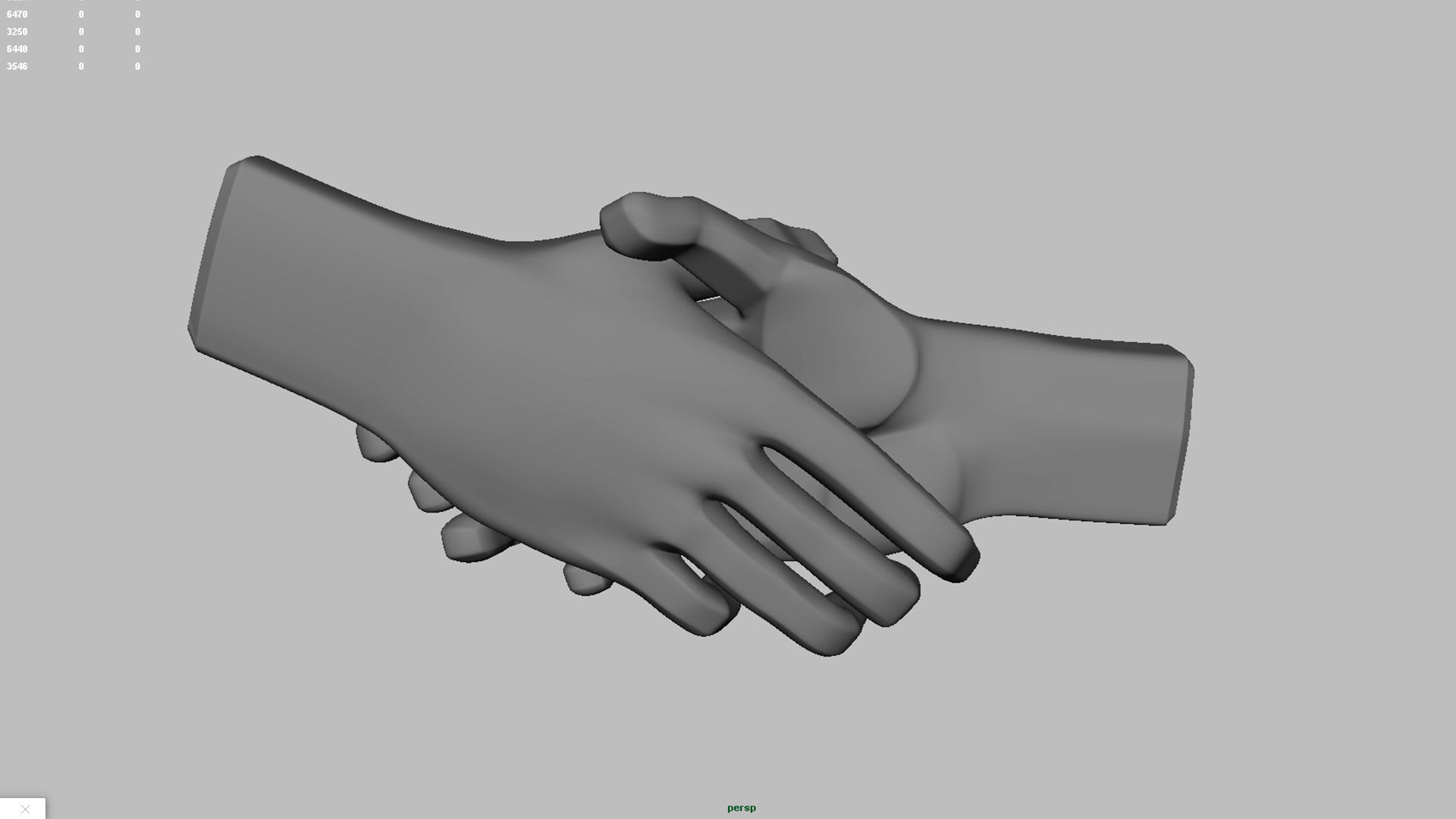 hand shake 3D model | CGTrader