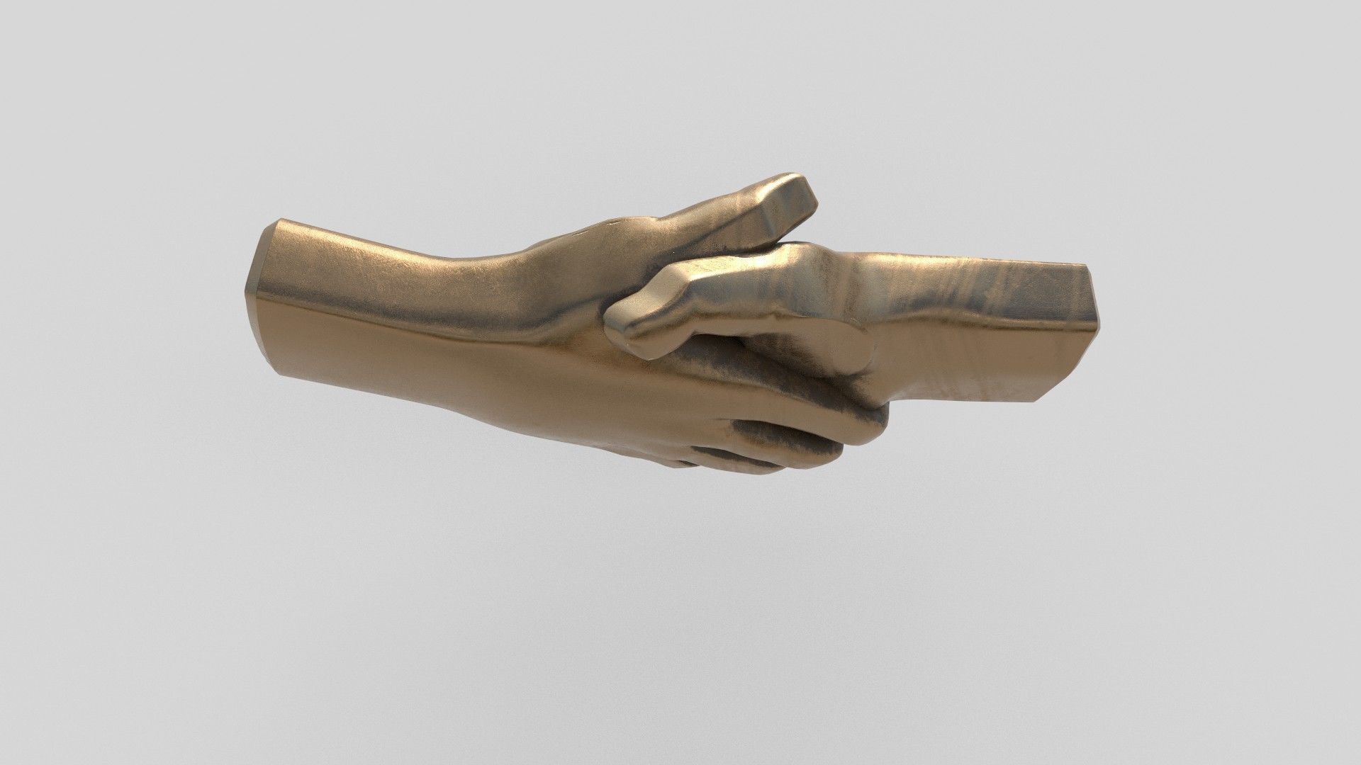 hand shake 3D model | CGTrader