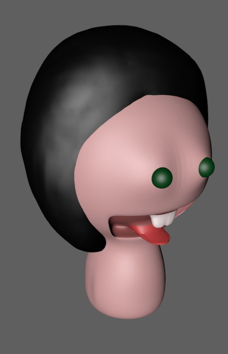 terrible girl statue free 3D model | CGTrader