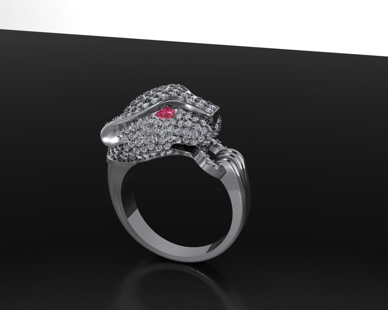 ring puma tiger 3D model 3D printable | CGTrader