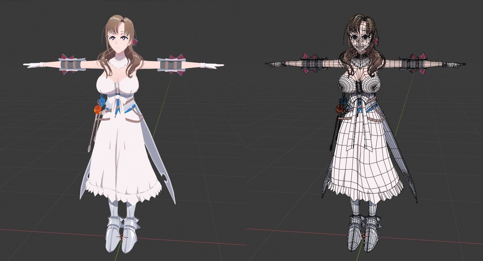 3D model Oosuki MAMAKO VRChat Oculus Quest Low-poly 3D model VR / AR ...