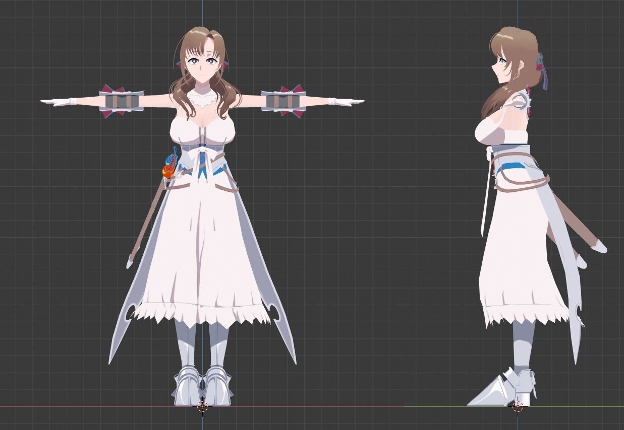 3D model Oosuki MAMAKO VRChat Oculus Quest Low-poly 3D model VR / AR ...