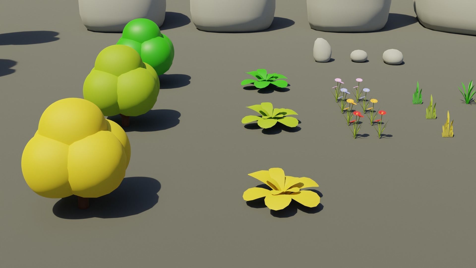 3D model Stylized Low-Poly Environment Pack VR / AR / low-poly | CGTrader