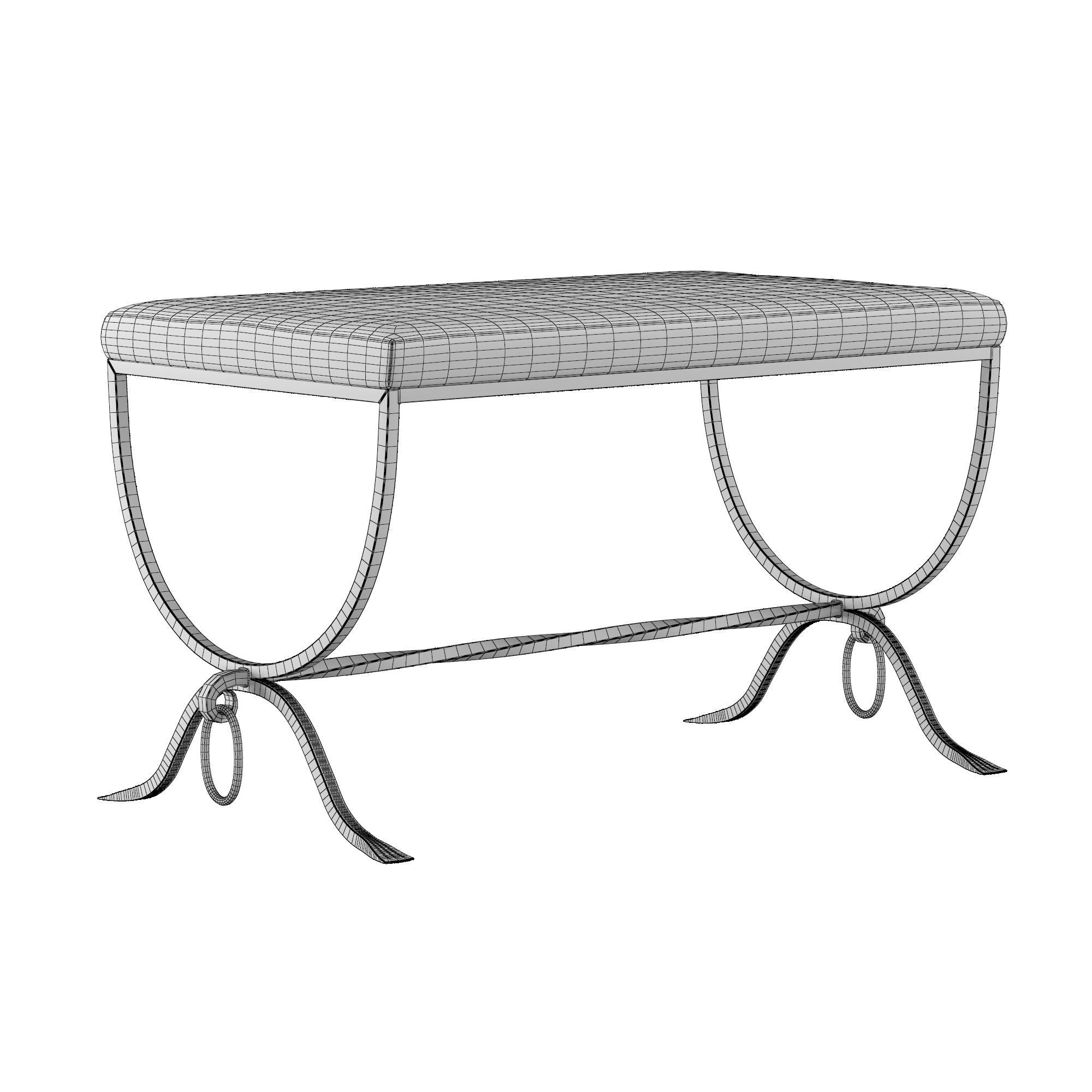 Bench D1915 3d Model Cgtrader