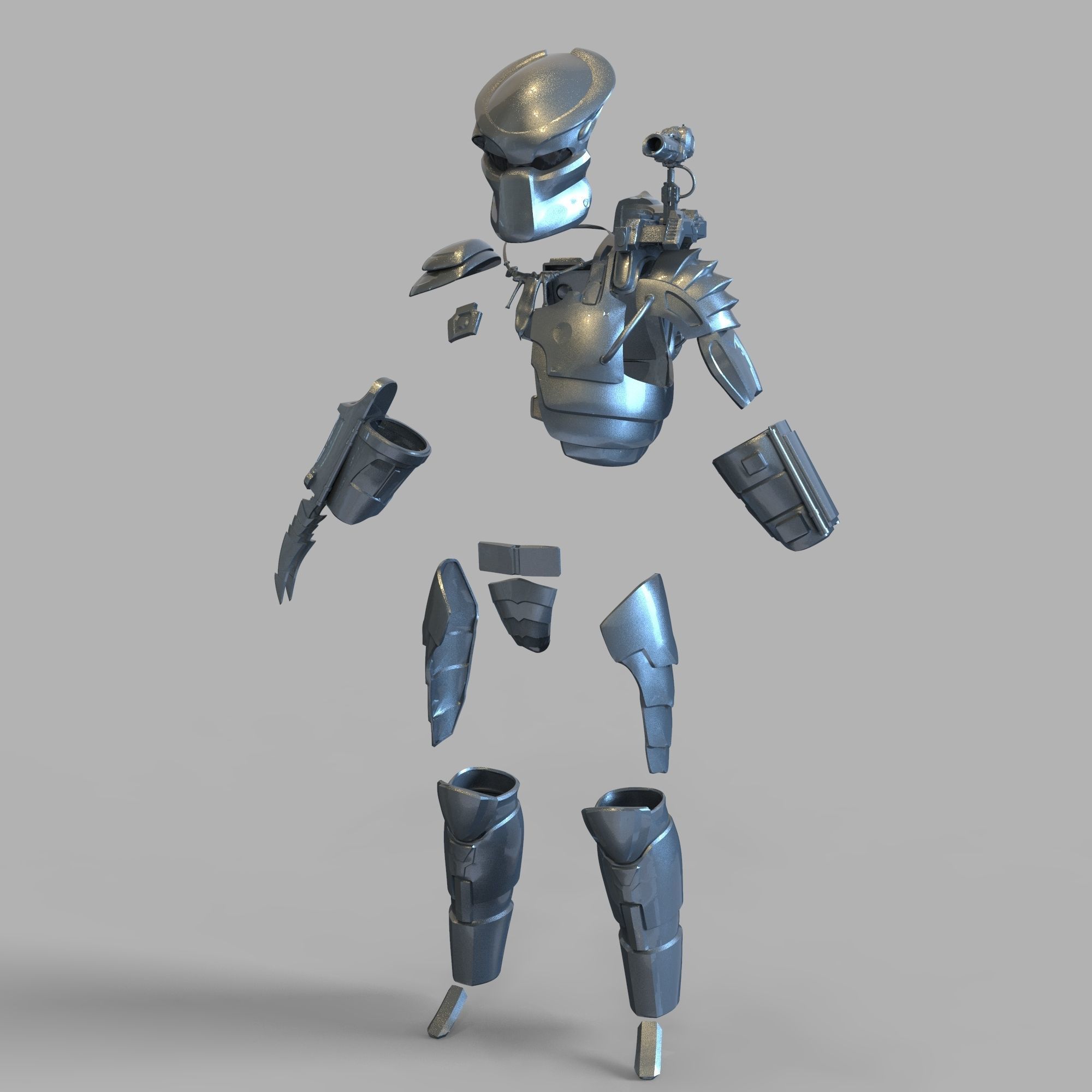 Predator Classic Wearable Full Body Armor with Helmet 3D model 3D ...