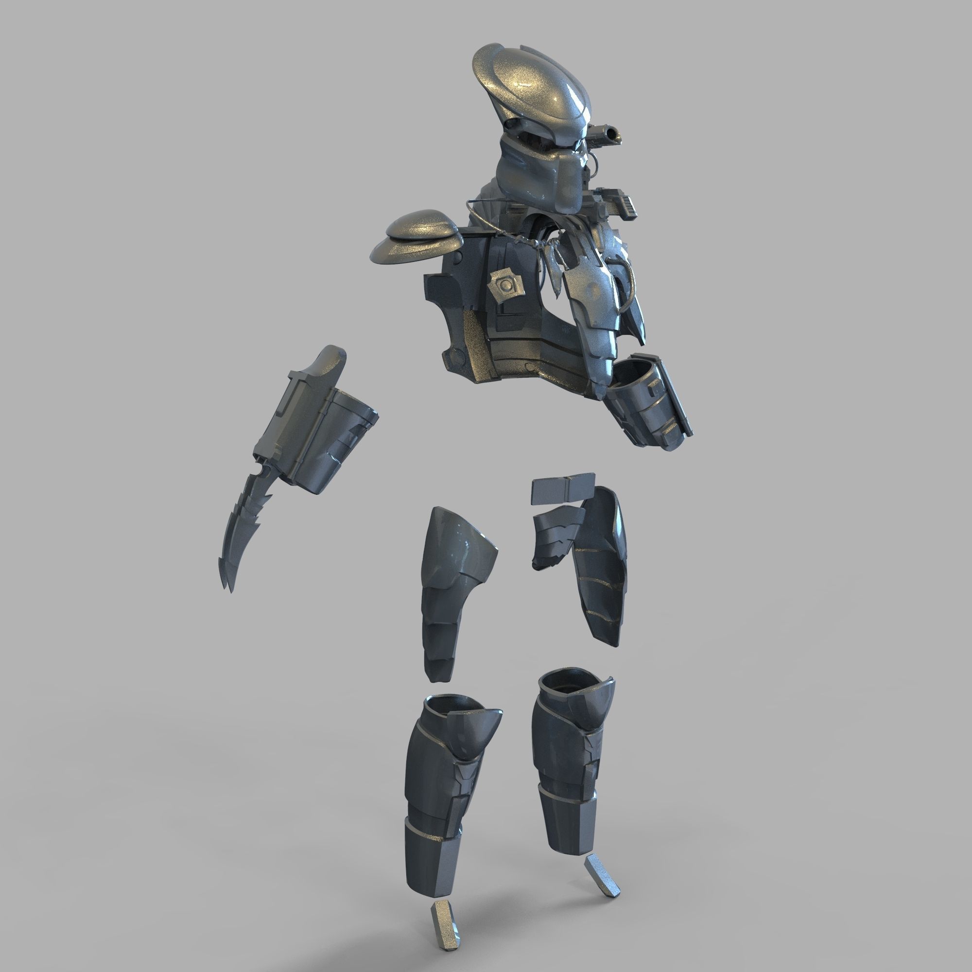 Predator Classic Wearable Full Body Armor with Helmet 3D model 3D ...