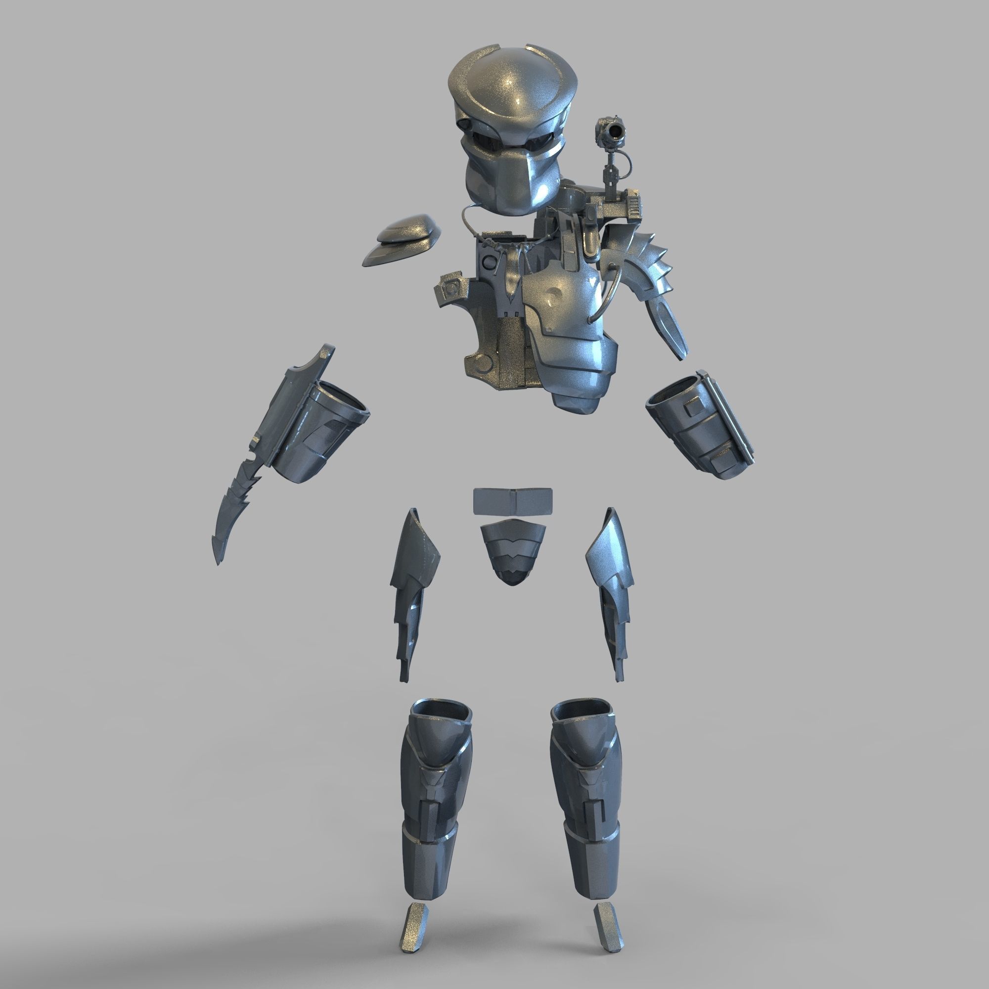 Predator Classic Wearable Full Body Armor with Helmet 3D model 3D ...