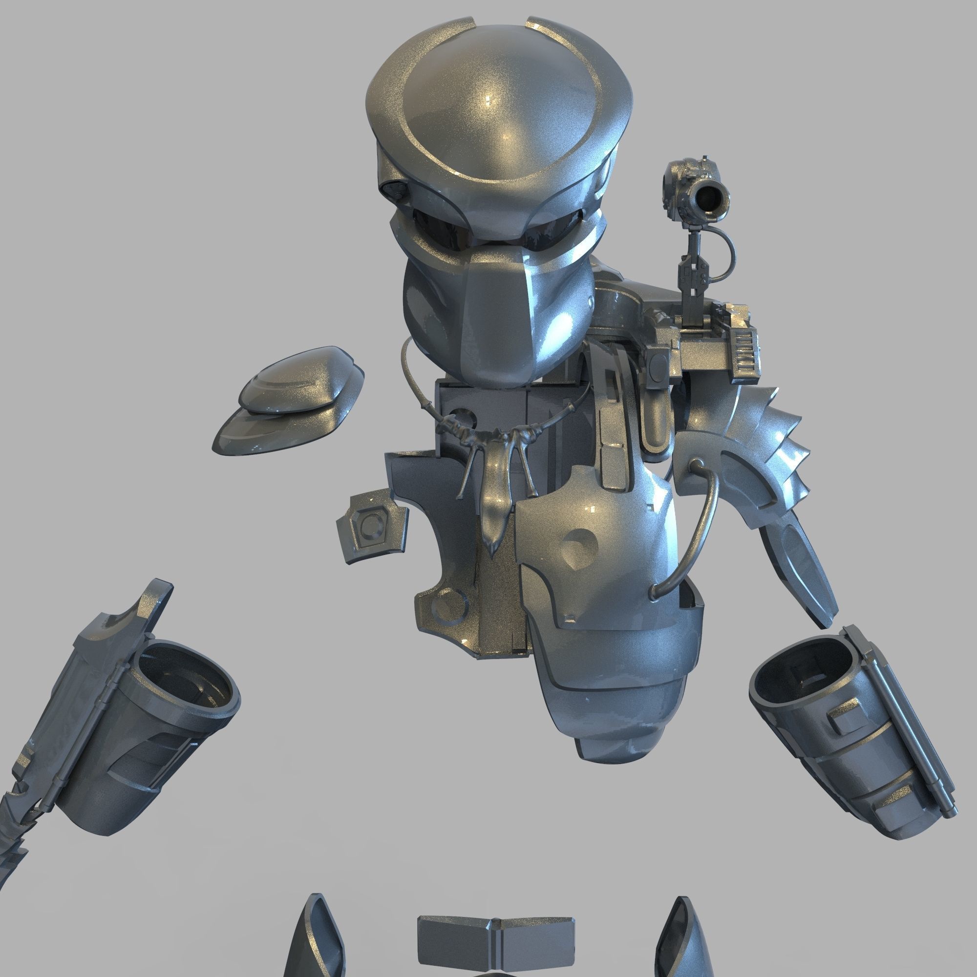 Predator Classic Wearable Full Body Armor with Helmet 3D model 3D ...