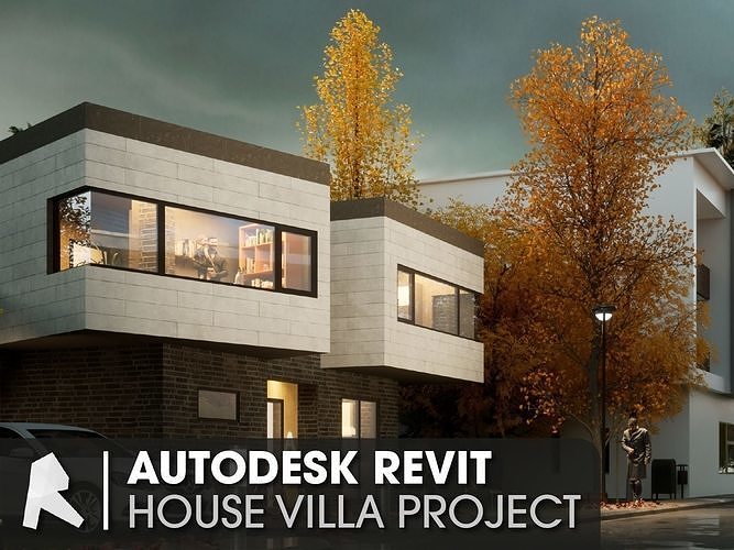 House Villa 3-Storey Revit Project 3D model animated | CGTrader