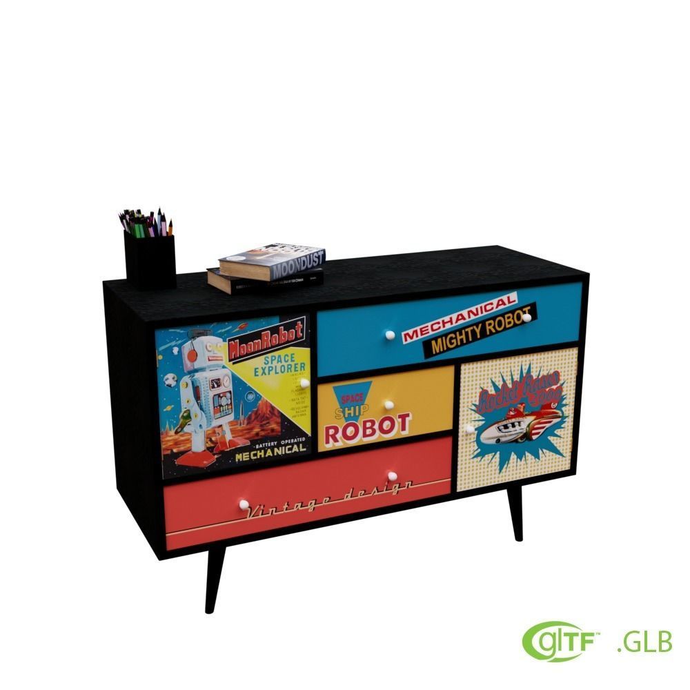UE5 GLTF GLB 3D MODEL ROBOT CABINET 3D model | CGTrader