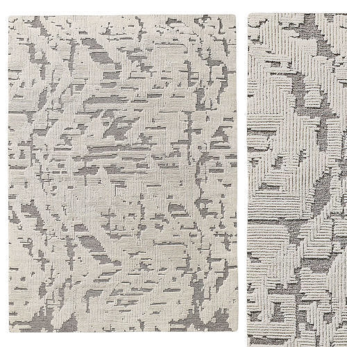 TARIK HAND-KNOTTED WOOL RUG 3D model | CGTrader