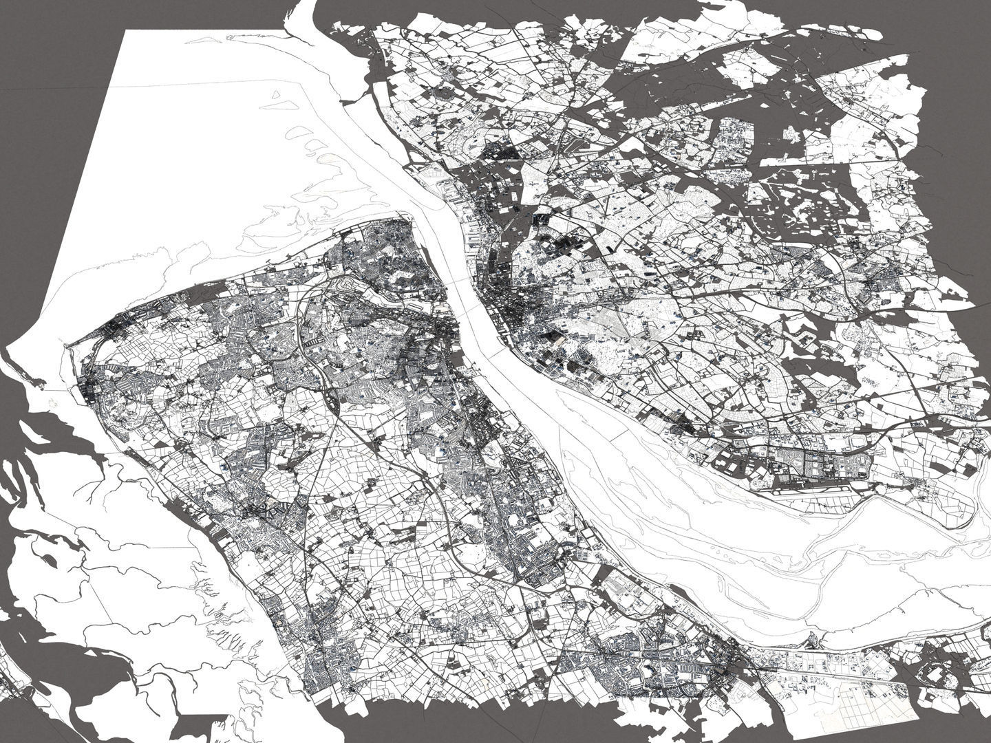 Liverpool 50x50km 3D City Map 3D model | CGTrader
