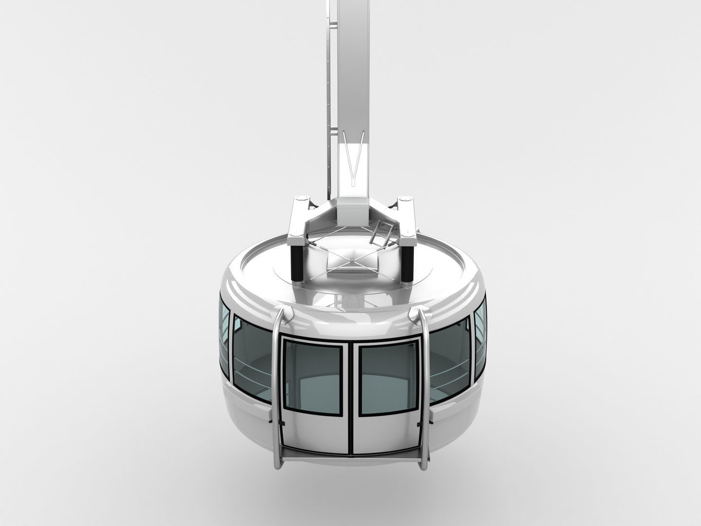 Cable Car Ski Lift 3D model | CGTrader