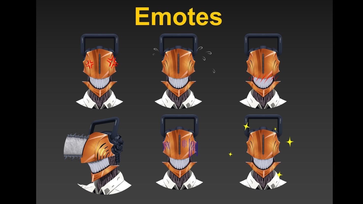 Chainsaw Man Avatar VRChat 3D model rigged | CGTrader