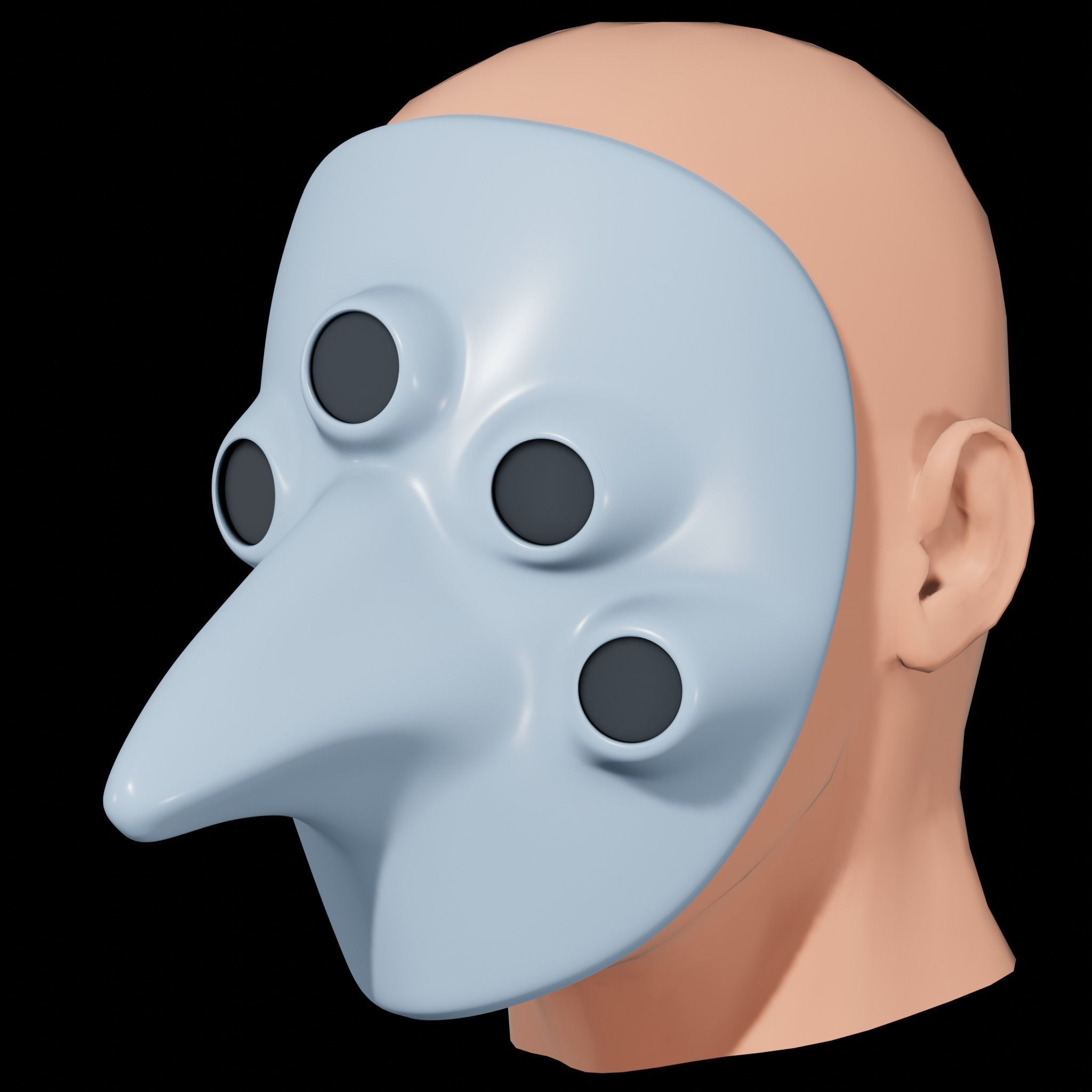 Uta Mask 3D model 3D printable | CGTrader