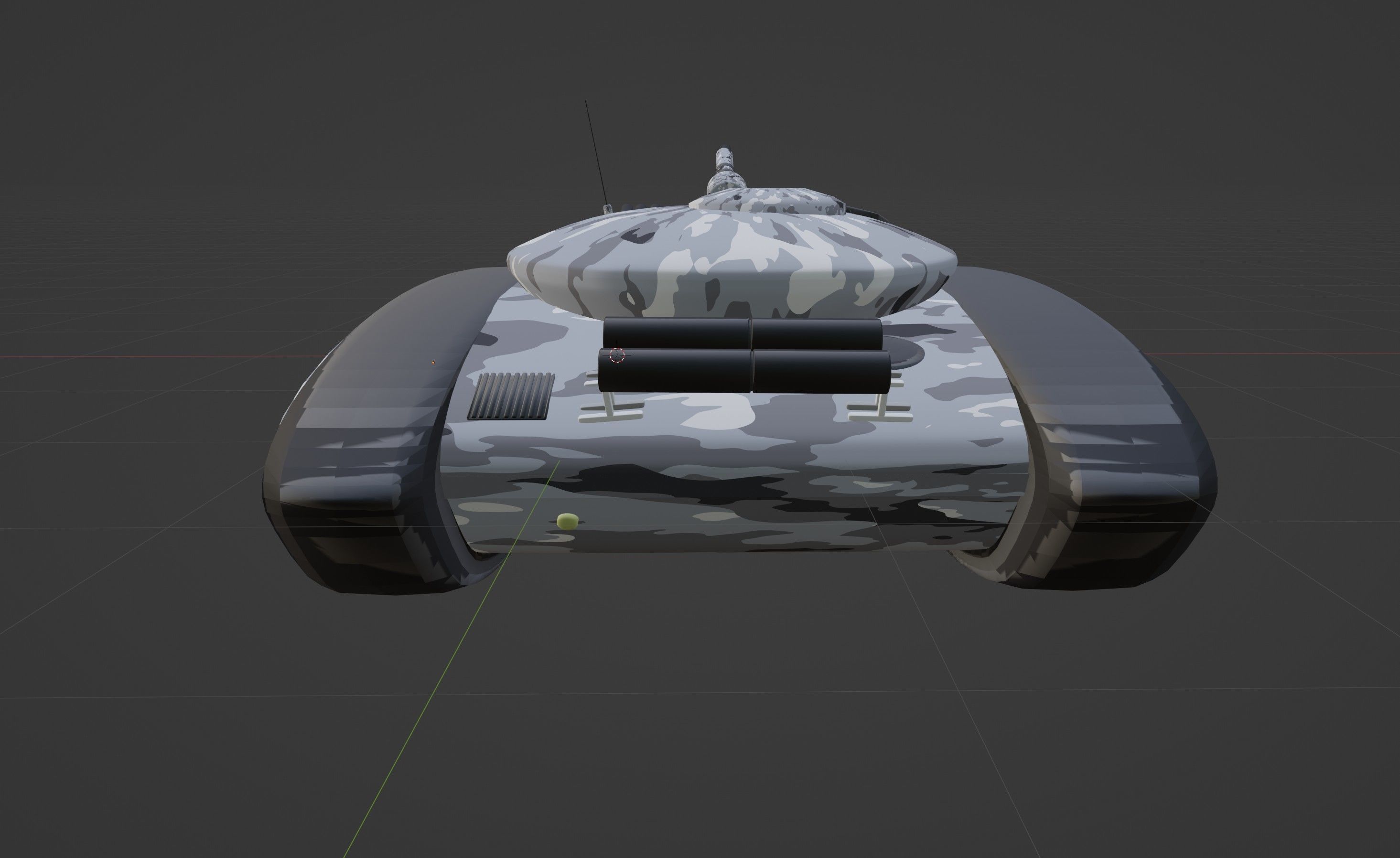 Gray toy tank 3D model | CGTrader