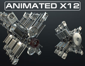 Animated V8 engine 3D Models | CGTrader