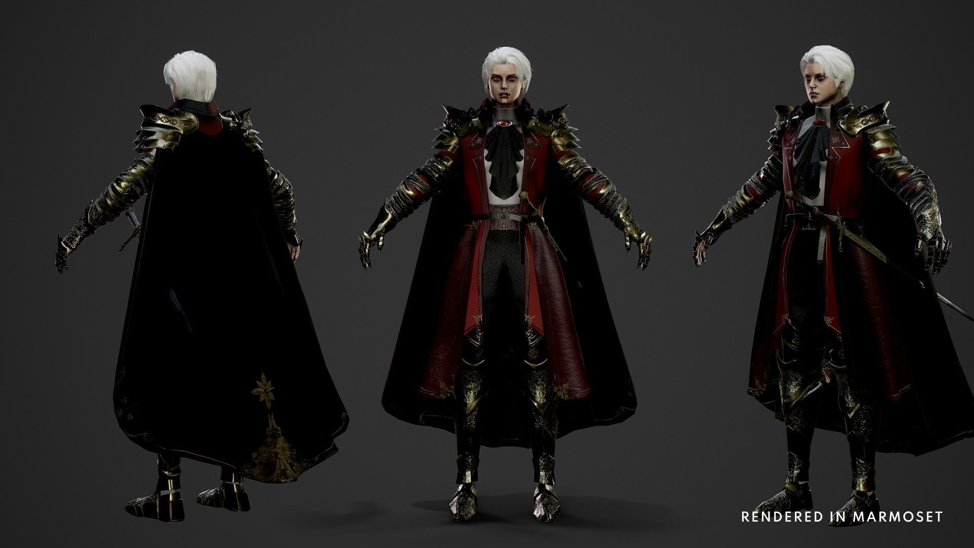 3D model Vampire Knight Dracula VR / AR / low-poly rigged | CGTrader
