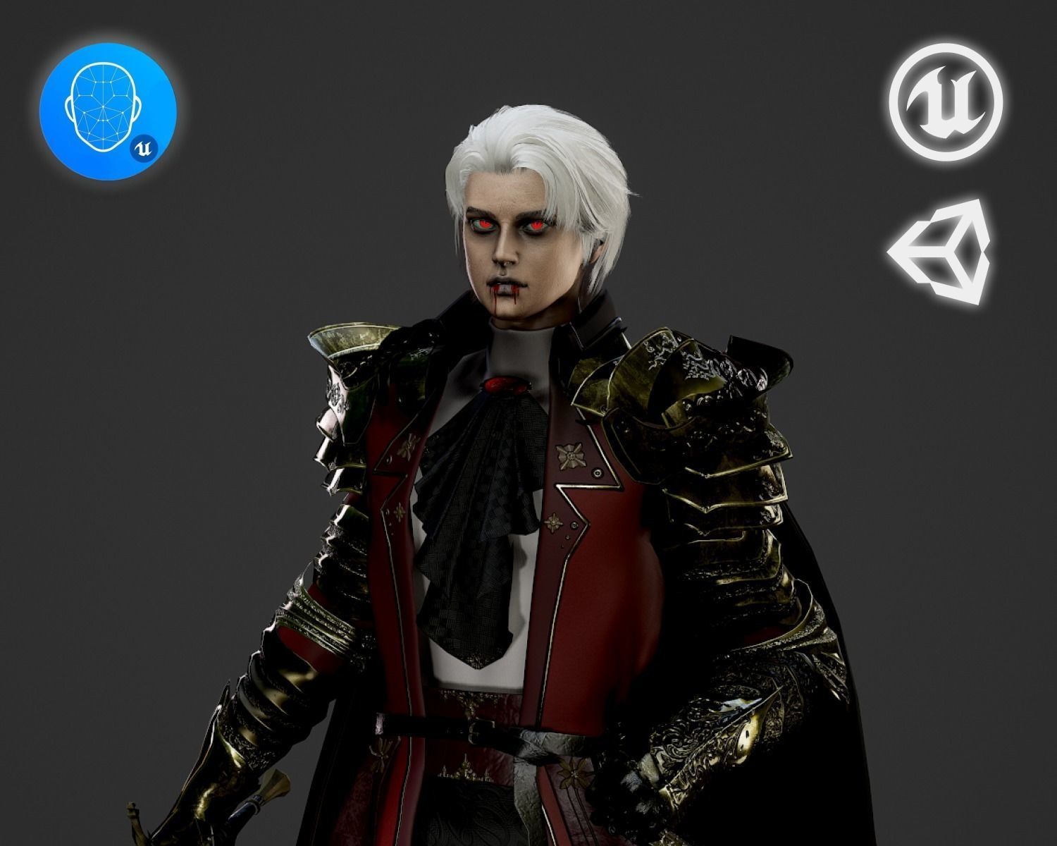 3D model Vampire Knight Dracula VR / AR / low-poly rigged | CGTrader